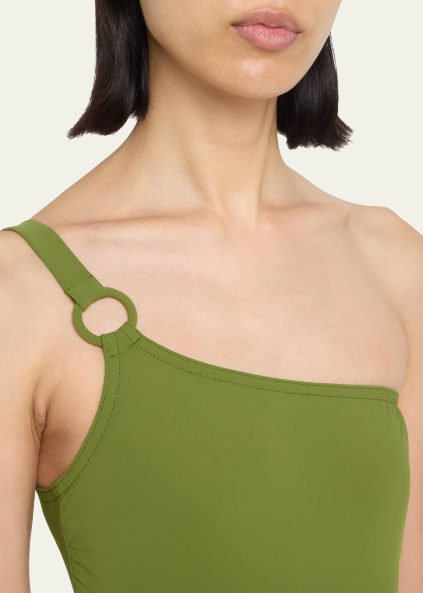 Karla Colletto Morgan One-Shoulder One-Piece Swimsuit - Bergdorf Goodman