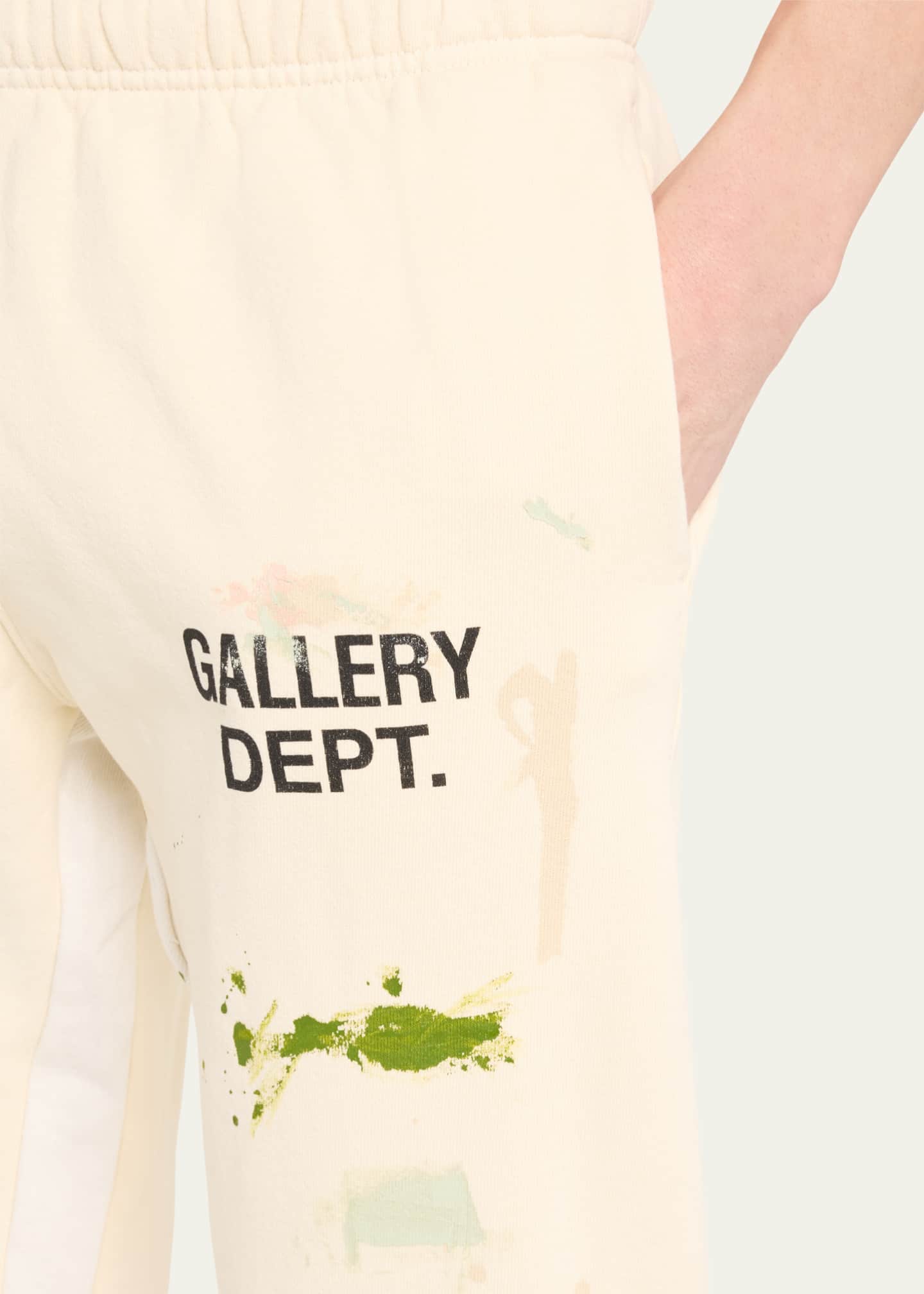 GALLERY DEPARTMENT Men's Paint-Splatter Logo Flare Sweatpants - Bergdorf Goodman