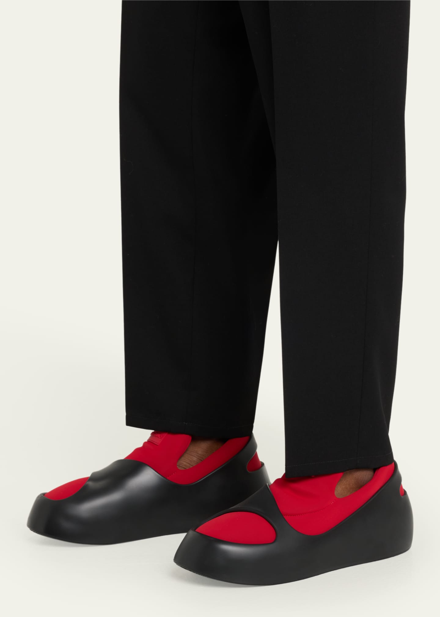 Ferragamo Men's Lunar Textile and Rubber Slip-On Sneakers - Bergdorf ...