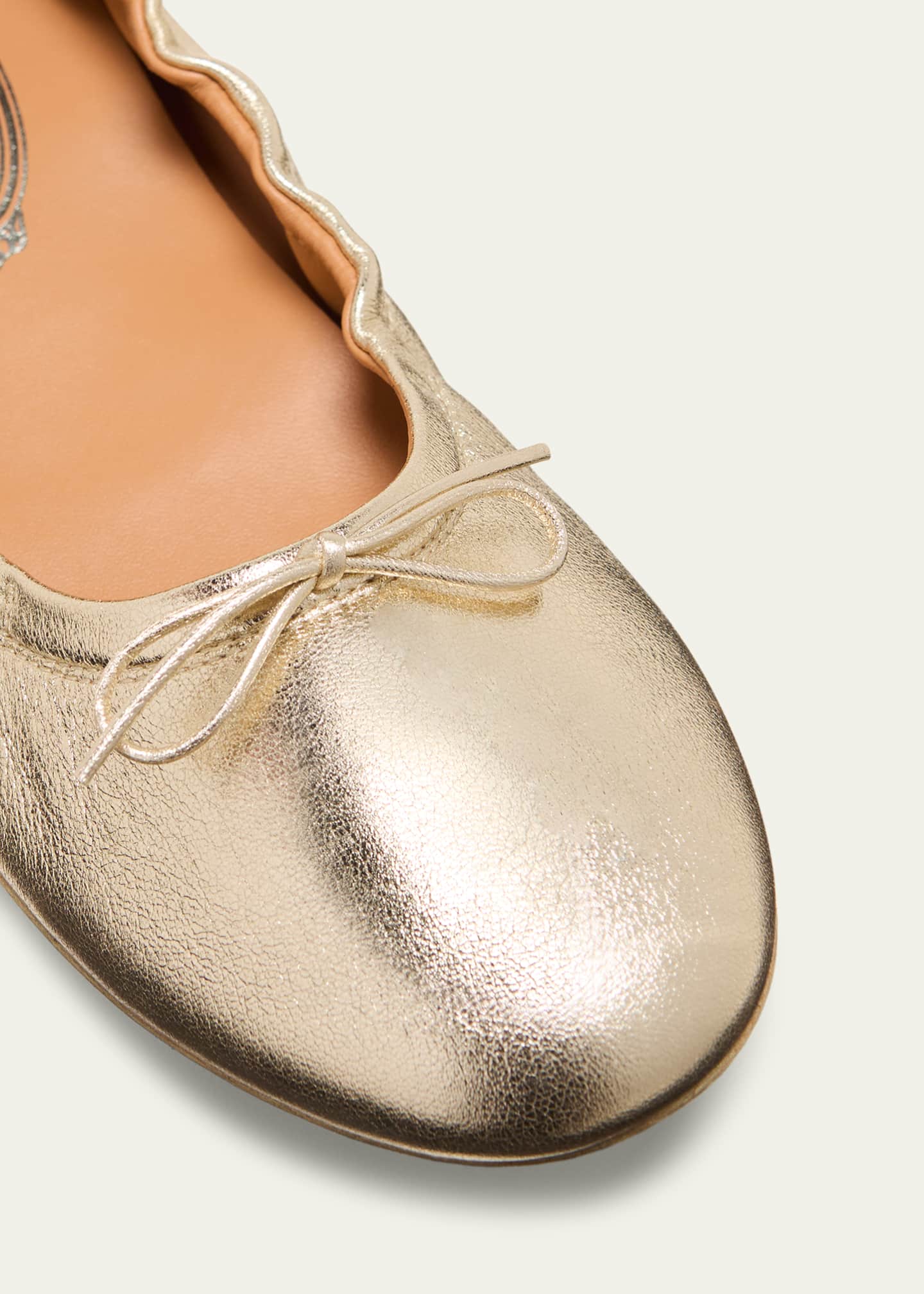 Tod's Gommini Metallic Ballerina Flats - Bergdorf Goodman