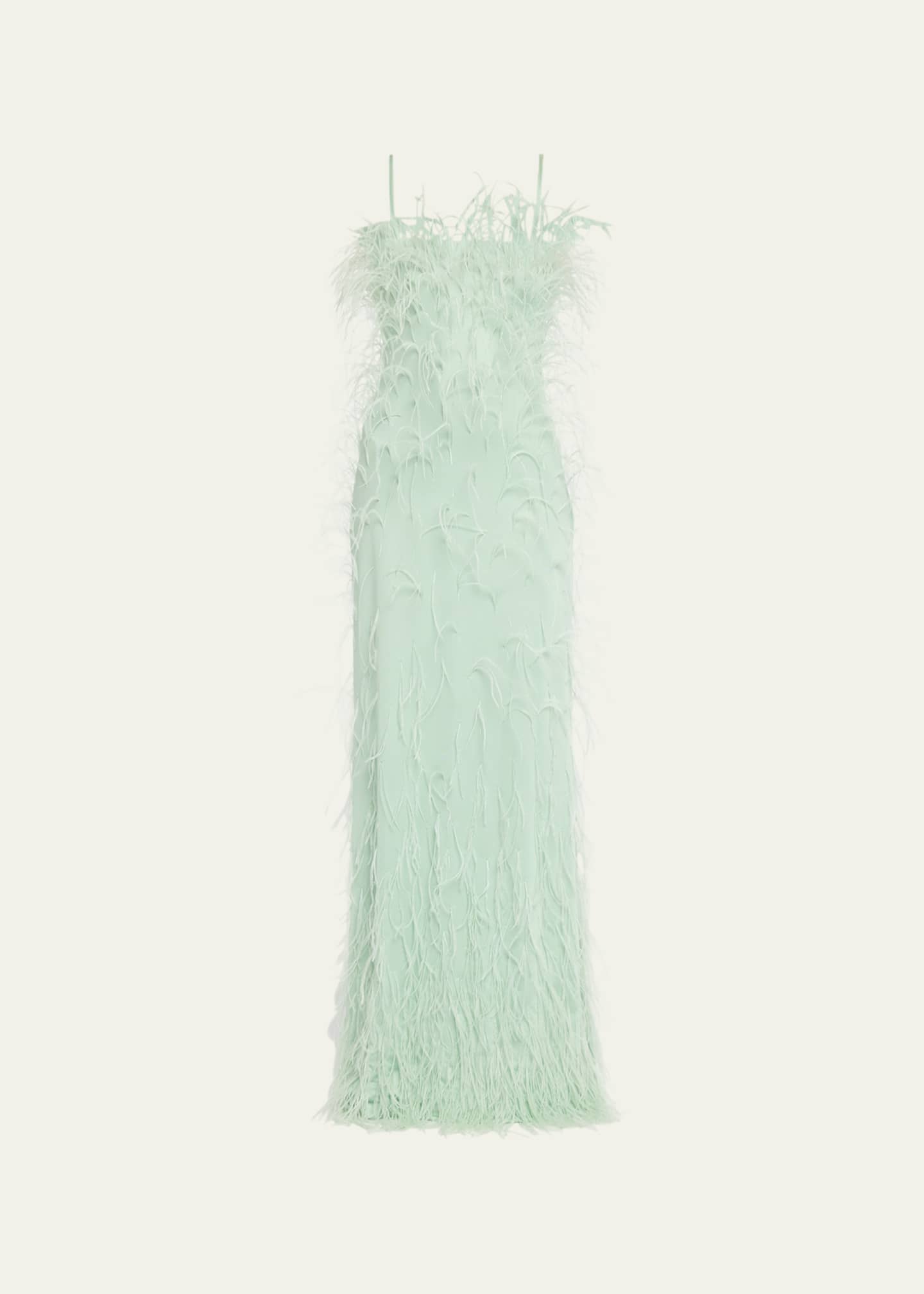 Givenchy Embroidered Feather Column Gown - Bergdorf Goodman