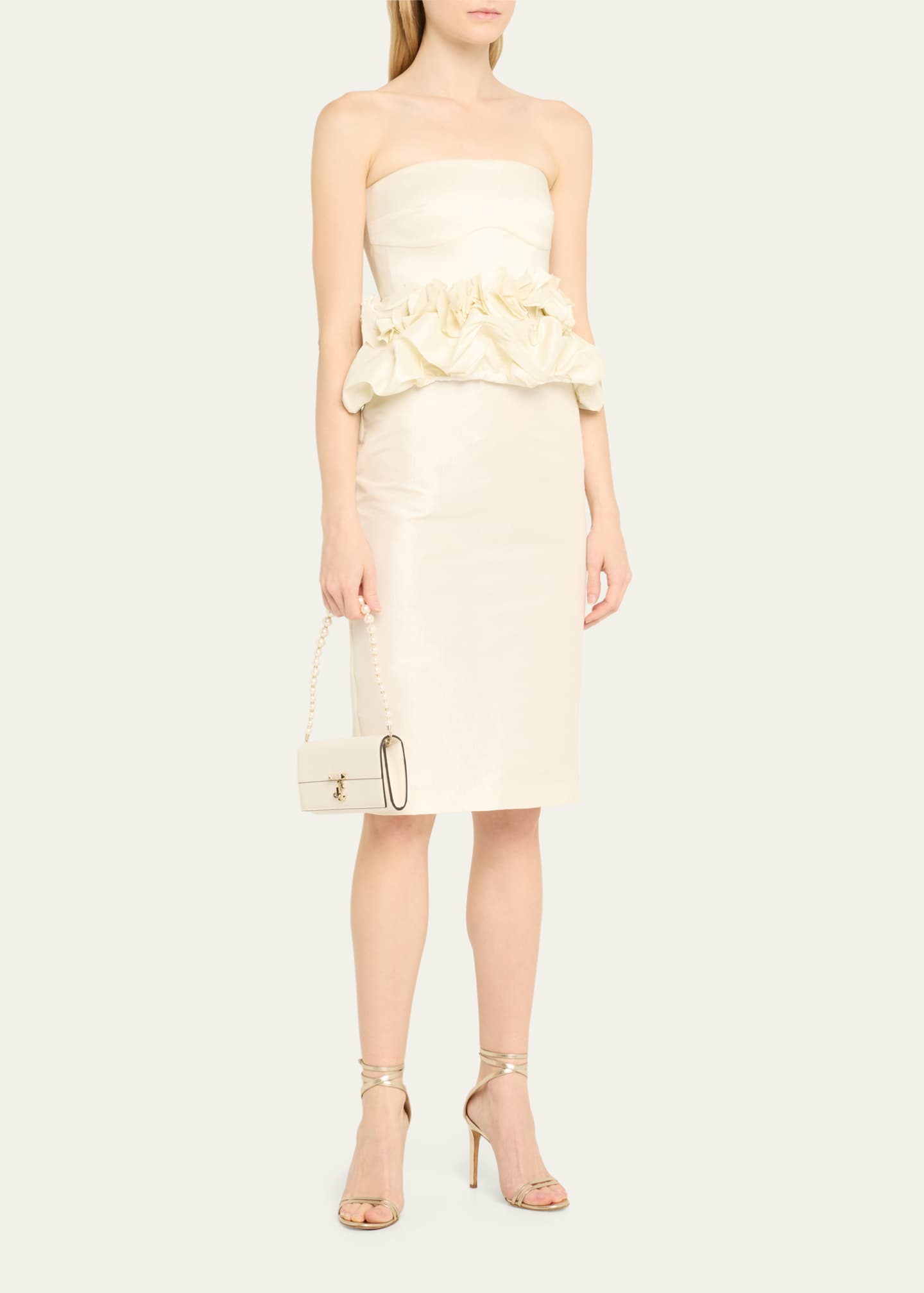 Jimmy Choo Varenne Leather Wallet with Embellished Strap - Bergdorf Goodman