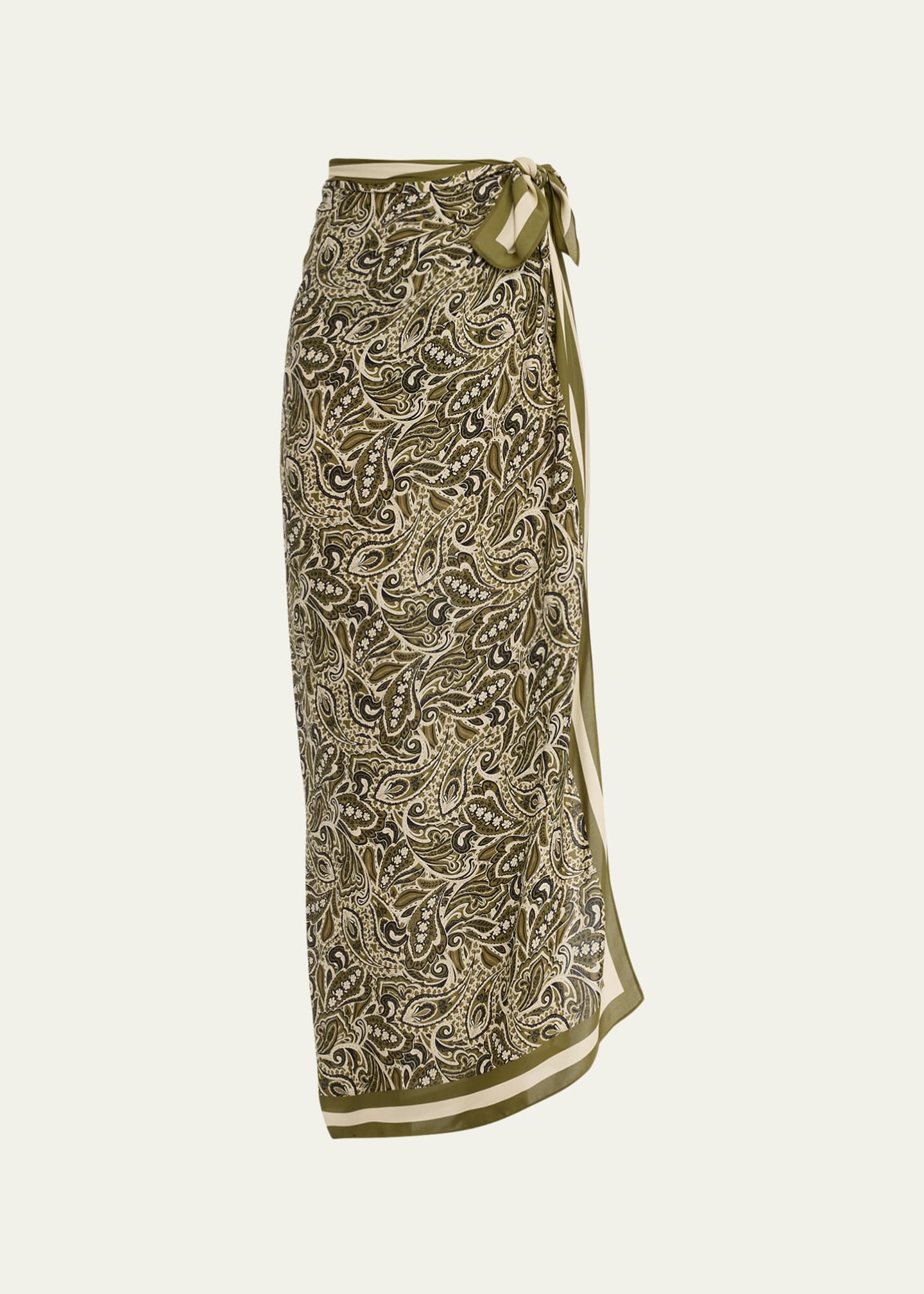 Matteau Paisley-Print Silk Sarong Coverup - Bergdorf Goodman