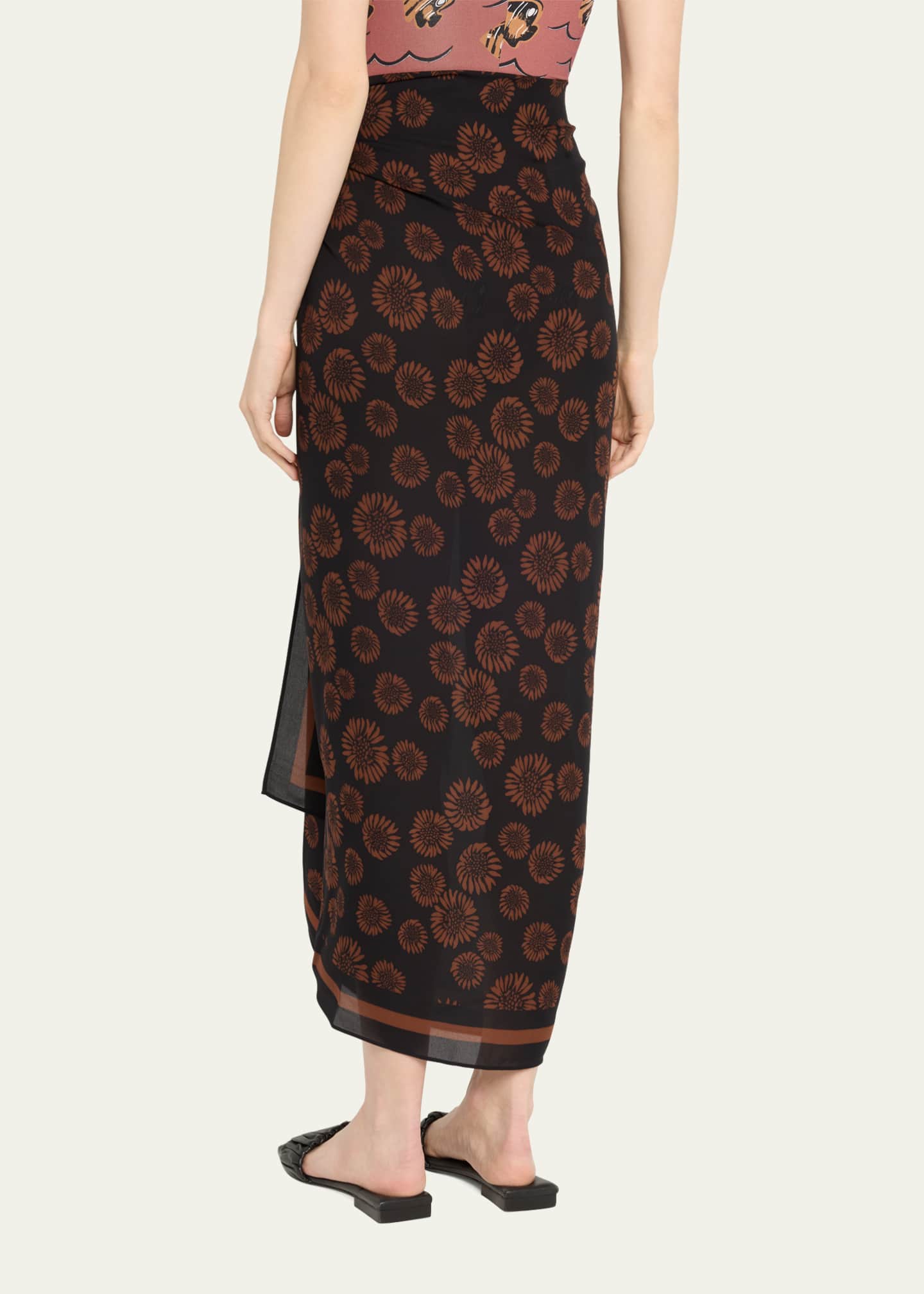 Matteau Paisley-Print Silk Sarong Coverup - Bergdorf Goodman