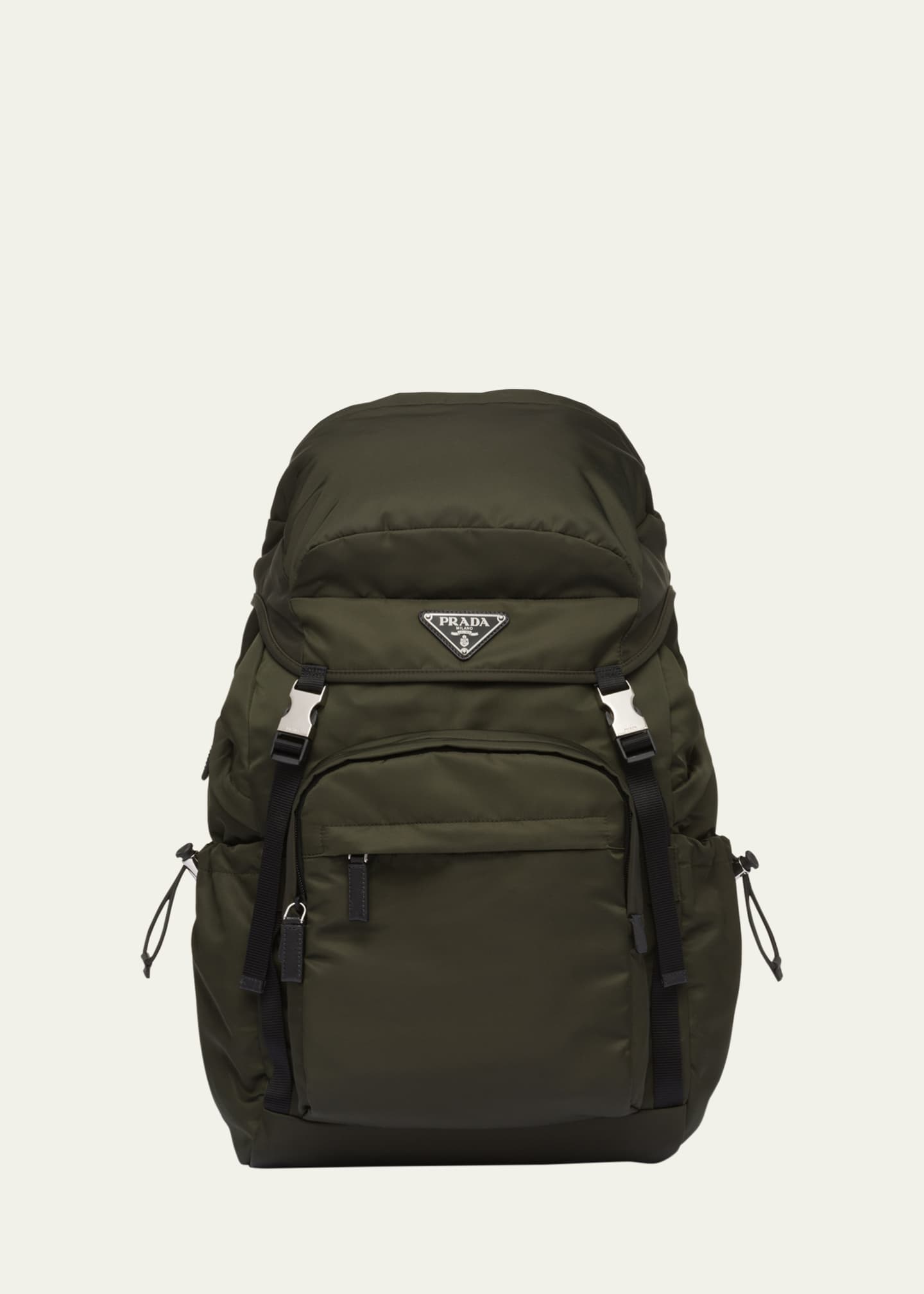 Prada Men's Triangle Logo Nylon Backpack - Bergdorf Goodman
