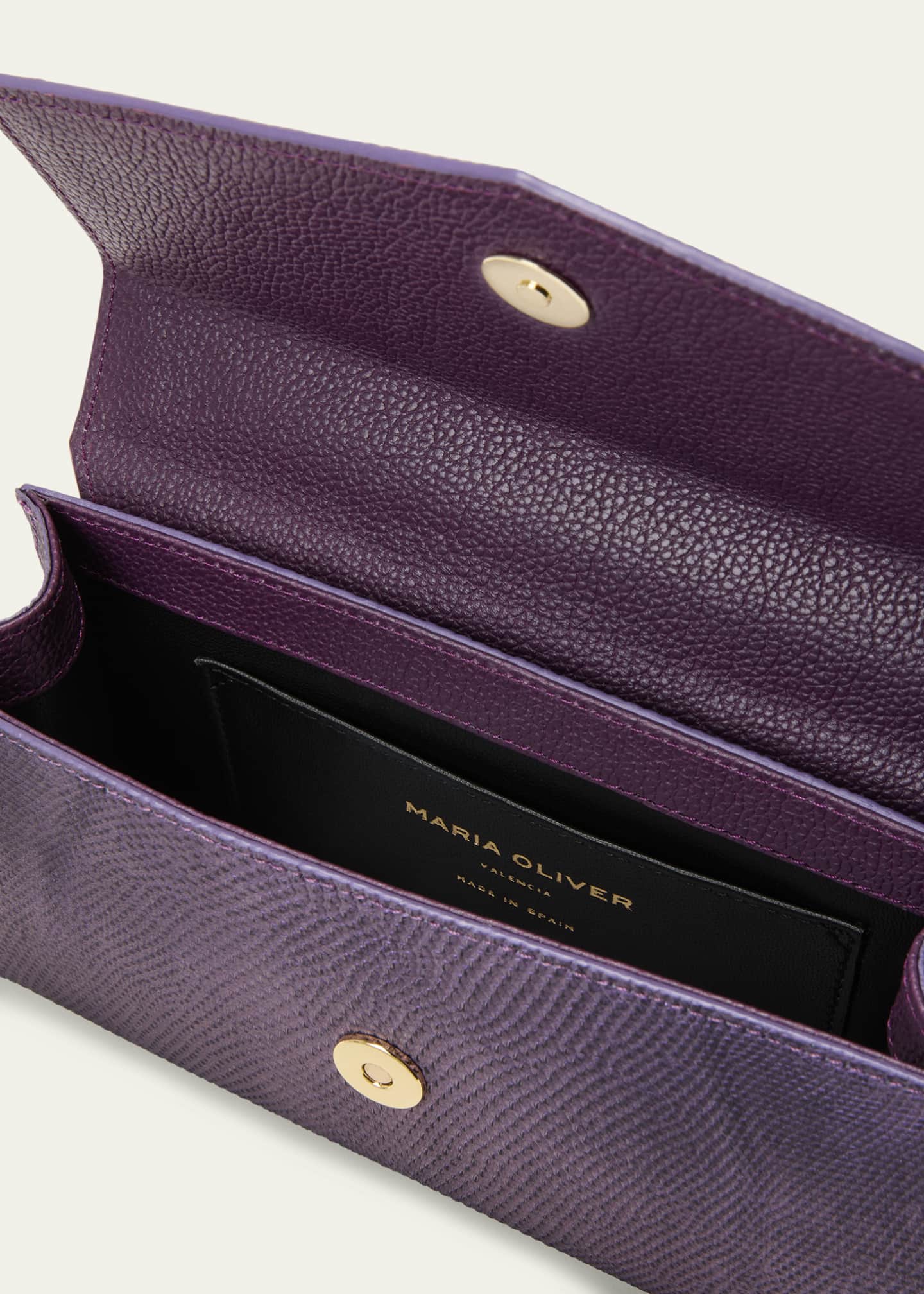 Maria Oliver Alice Lizard Top-Handle Bag - Bergdorf Goodman