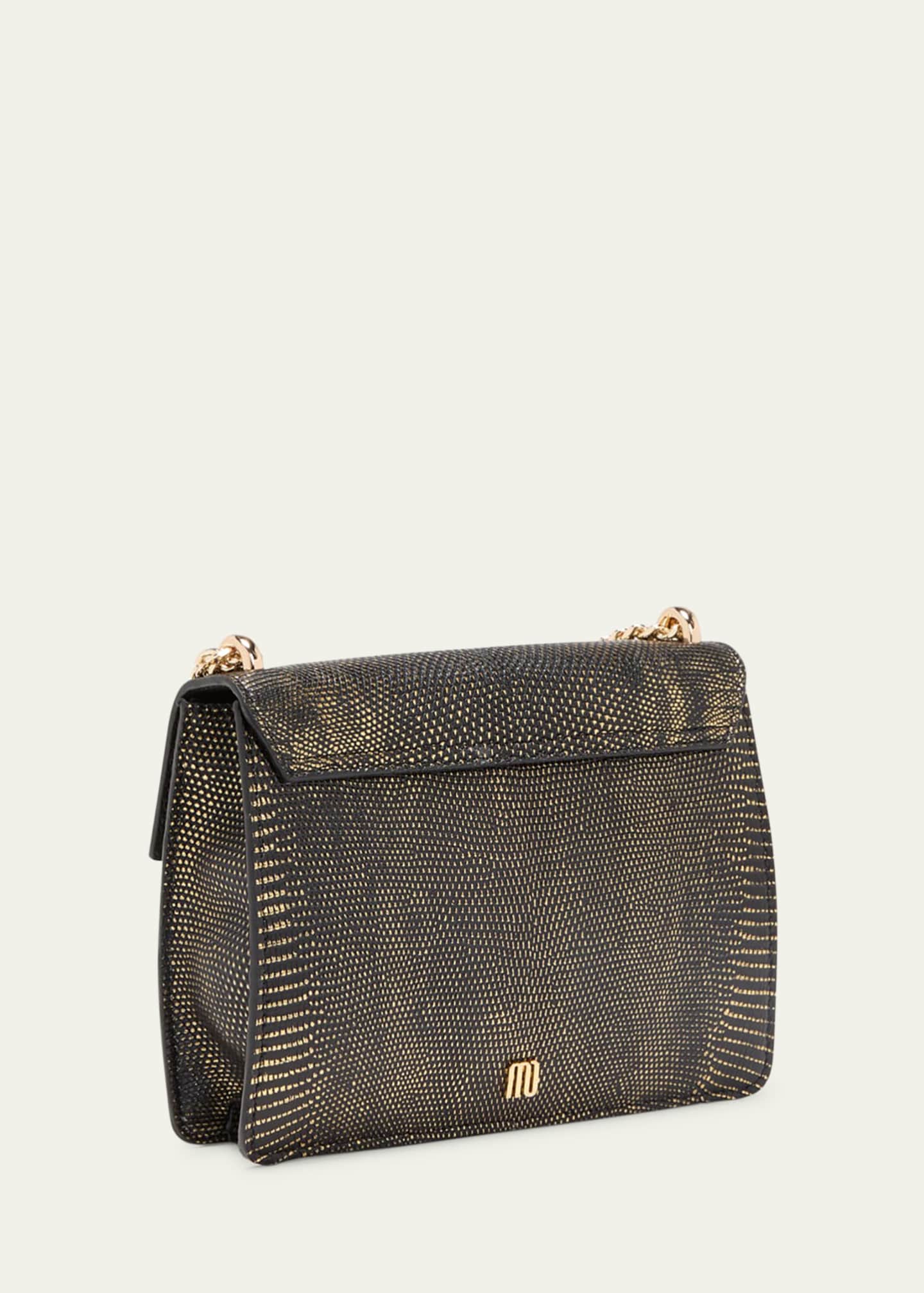 Maria Oliver Kim Metallic Lizard Crossbody Bag - Bergdorf Goodman