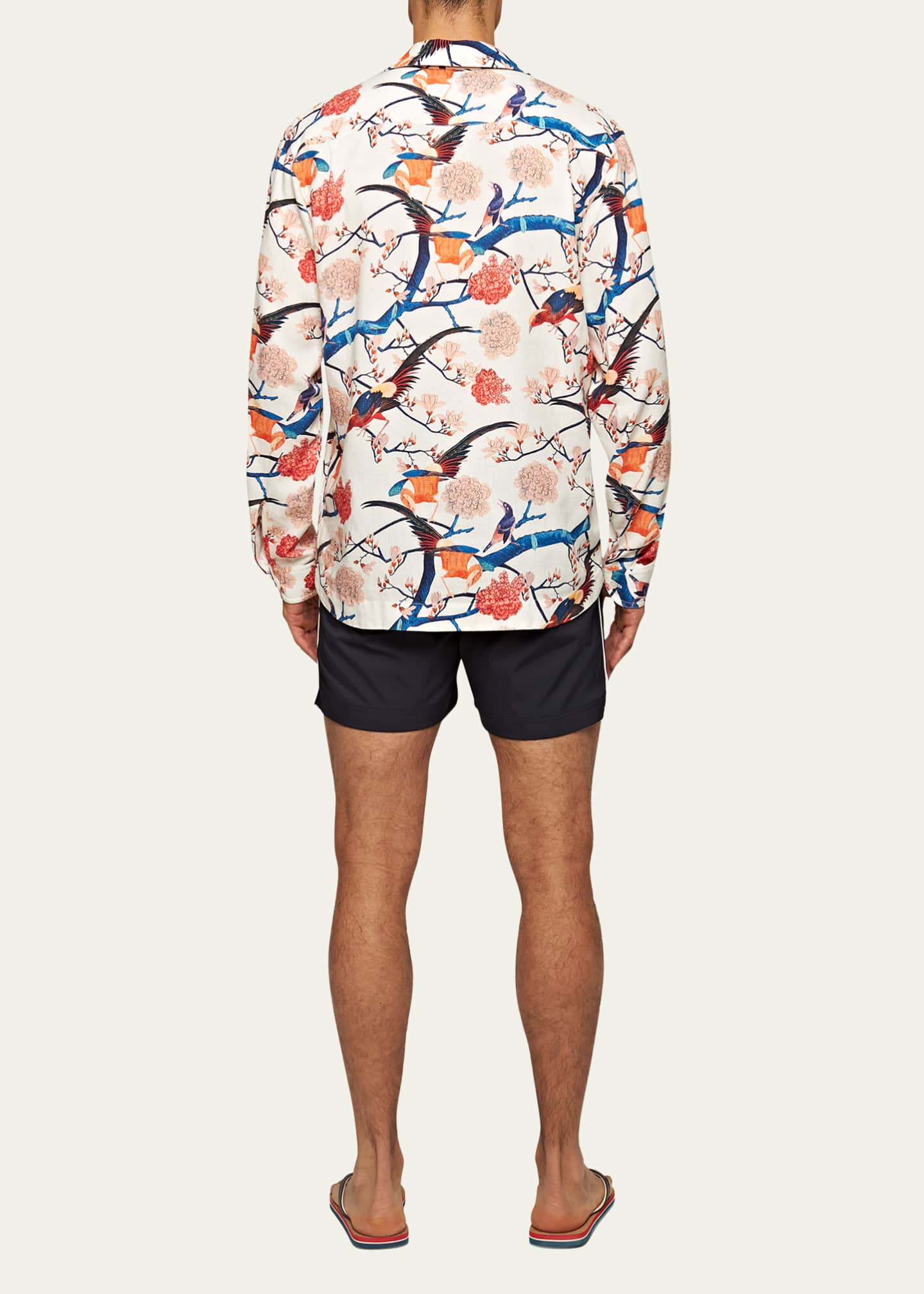 Orlebar Brown Men's Flight of Fantasy Ridley Popover Shirt - Bergdorf ...