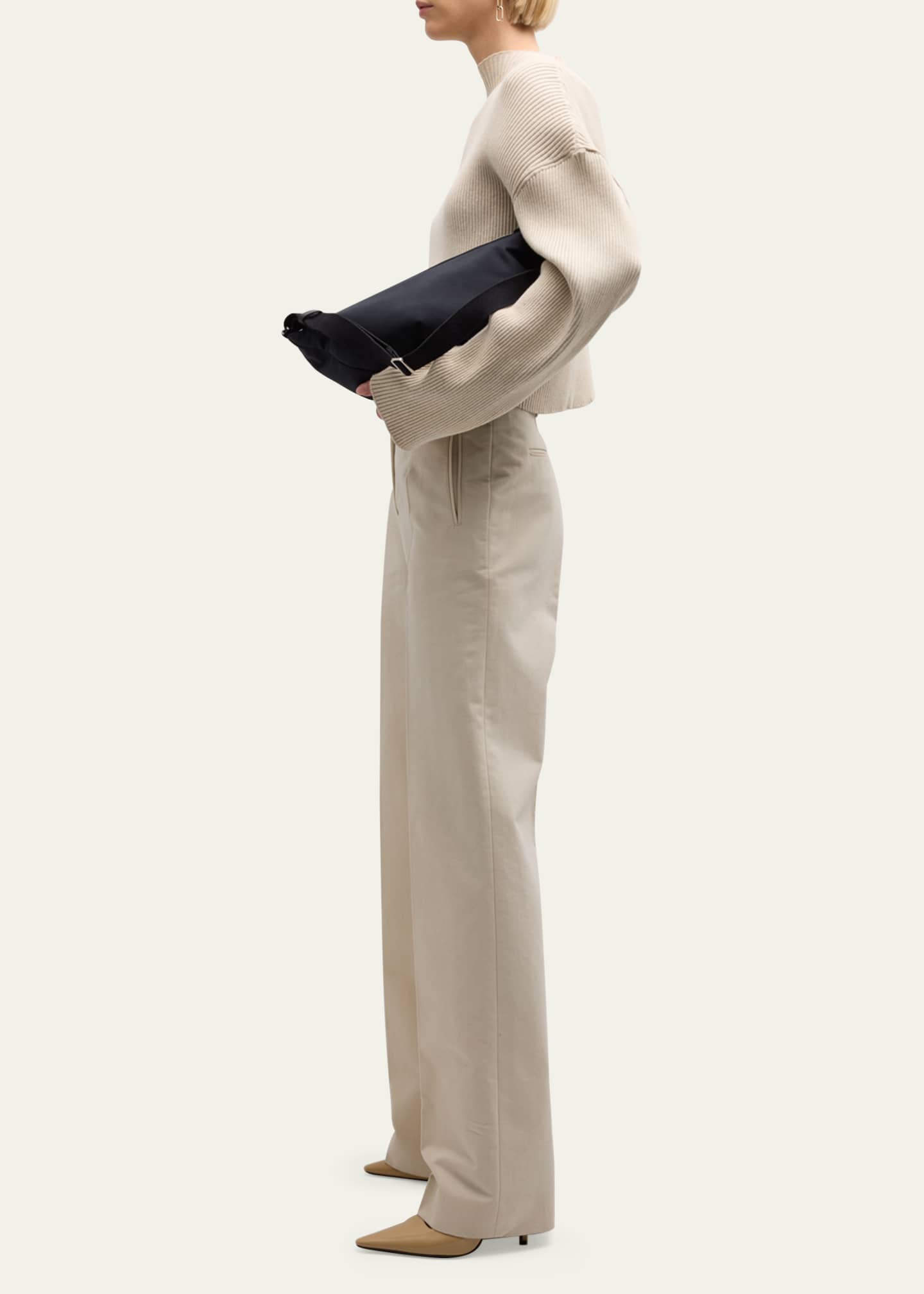 THE ROW Banana Crossbody Bag in Slouchy Nylon - Bergdorf Goodman