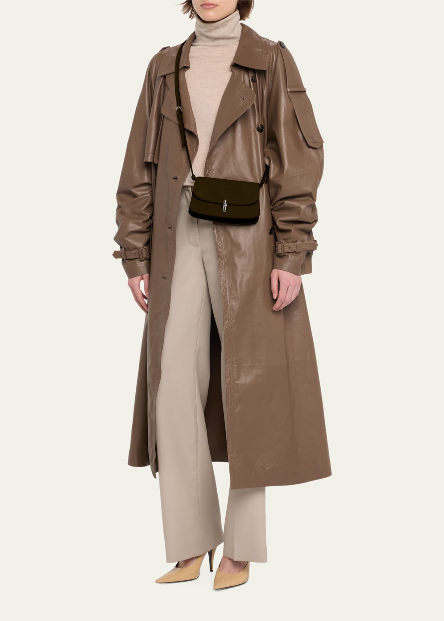 THE ROW Sofia Crossbody Bag in Nubuck Leather - Bergdorf Goodman