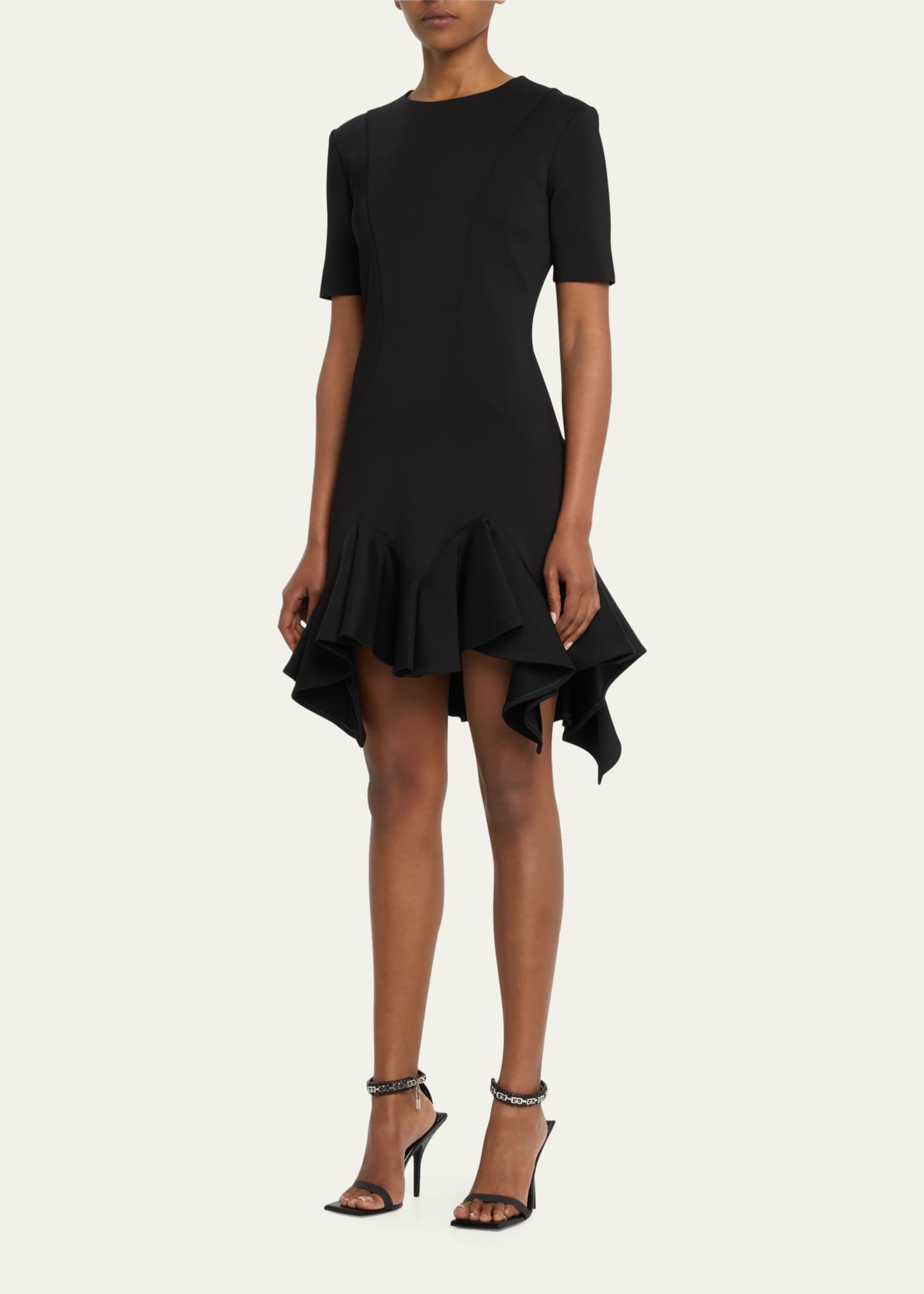 Givenchy Ruffle-Hem Mini Dress - Bergdorf Goodman