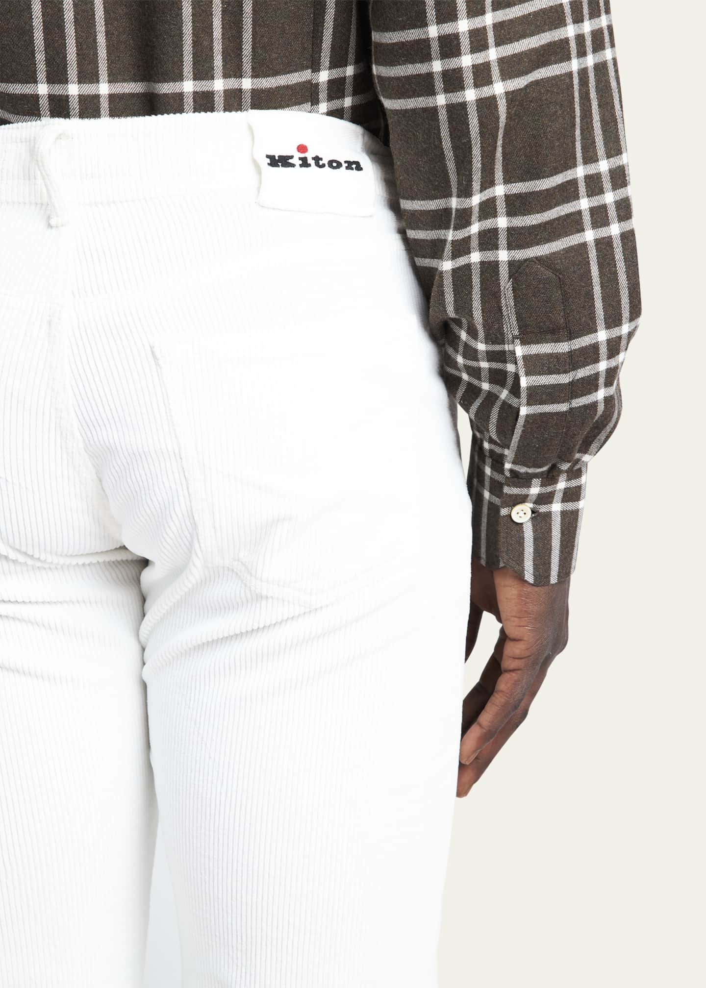 Kiton Men's Medium-Wale Corduroy 5-Pocket Pants - Bergdorf Goodman