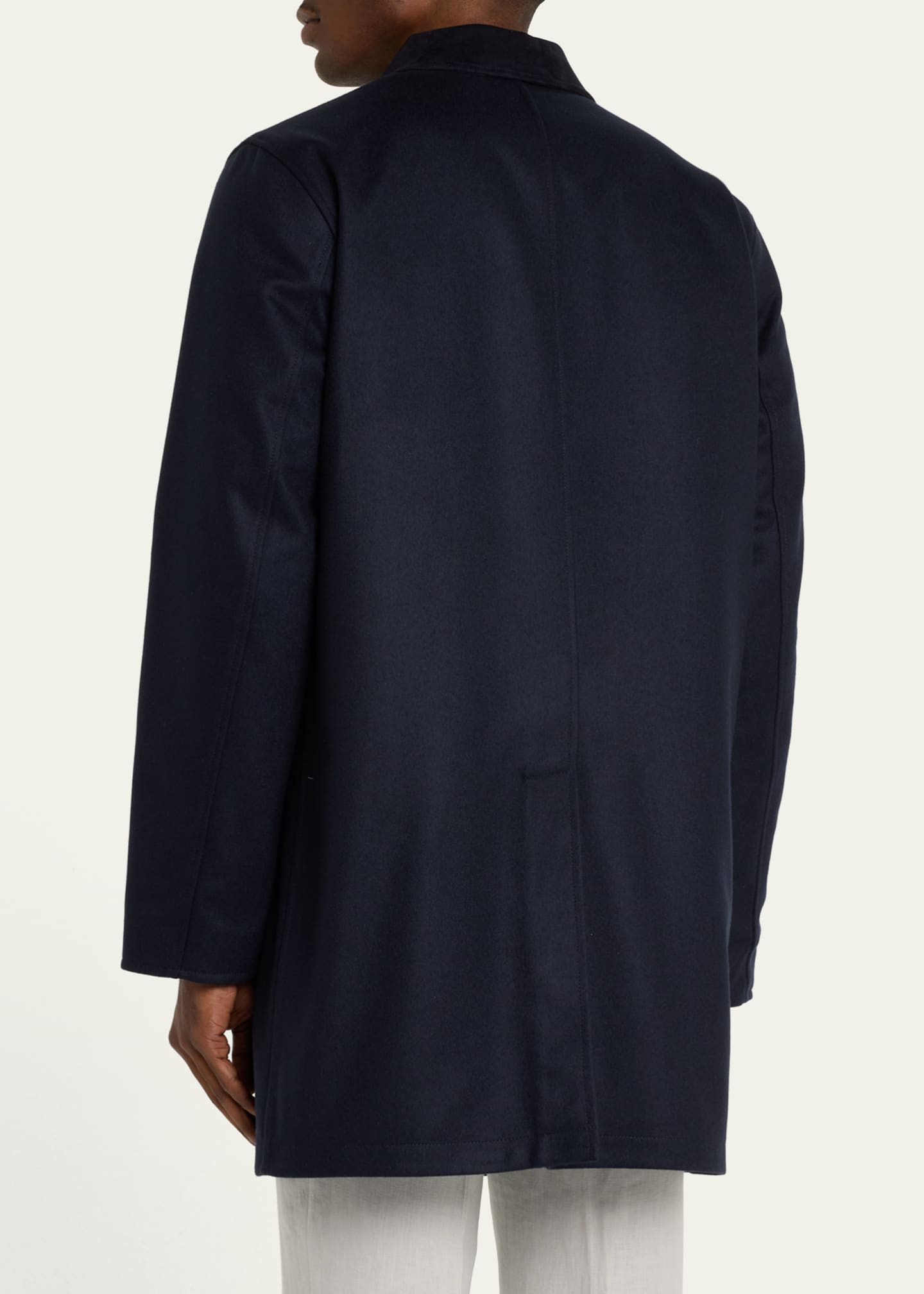 Kiton Men's Reversible Cashmere Rain Coat - Bergdorf Goodman