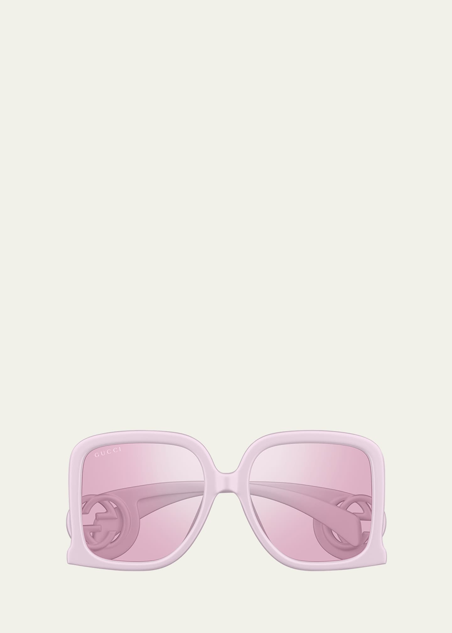 Gucci Gradient GG1326S Square Plastic Sunglasses - Bergdorf Goodman