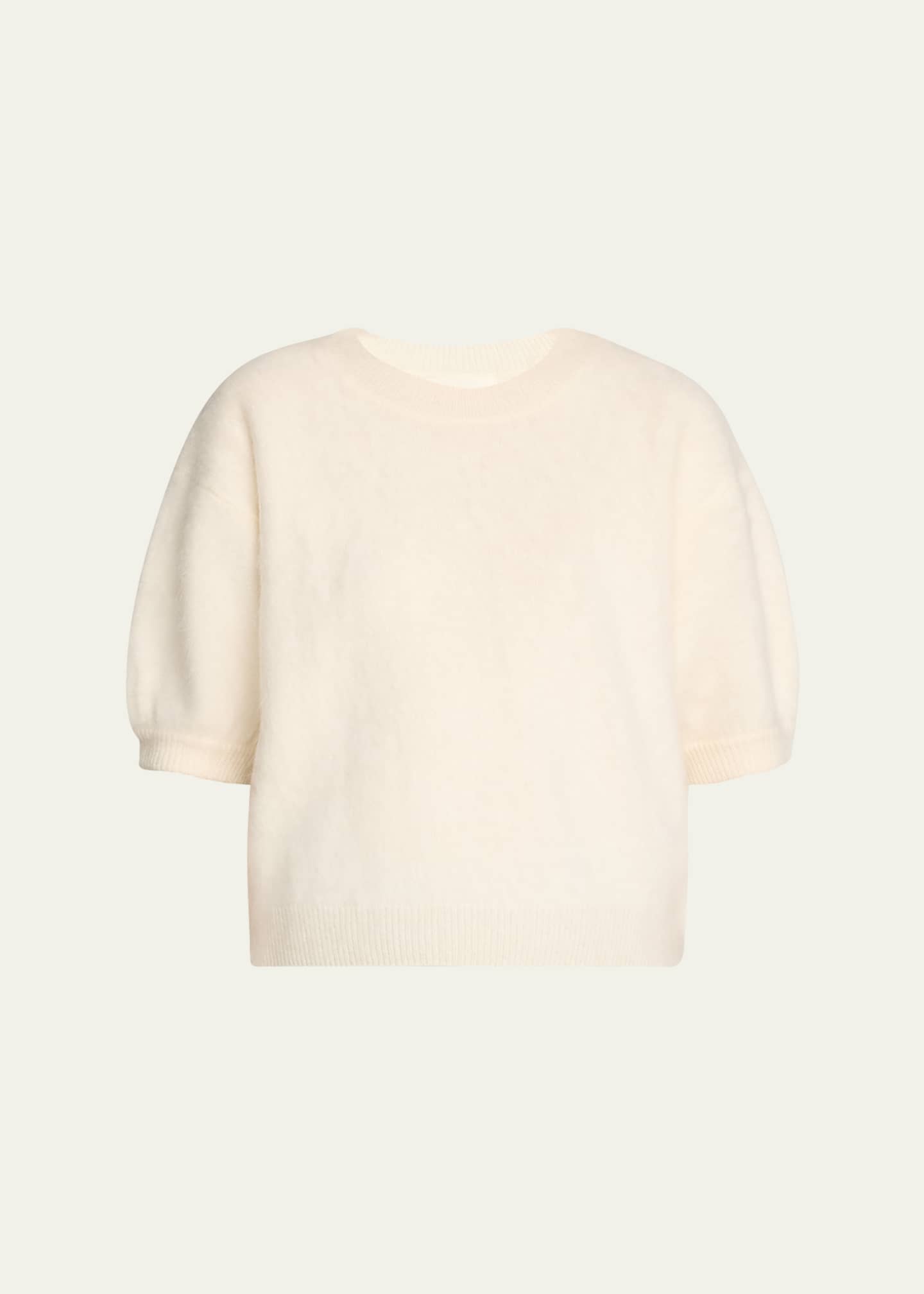 Lisa Yang Juniper Cashmere Short Sleeve Brushed Knit Sweater Bergdorf Goodman