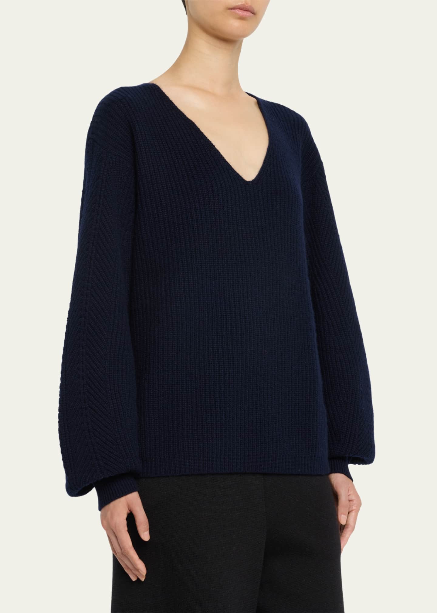 Lisa Yang Maya Cashmere V-Neck Sweater - Bergdorf Goodman