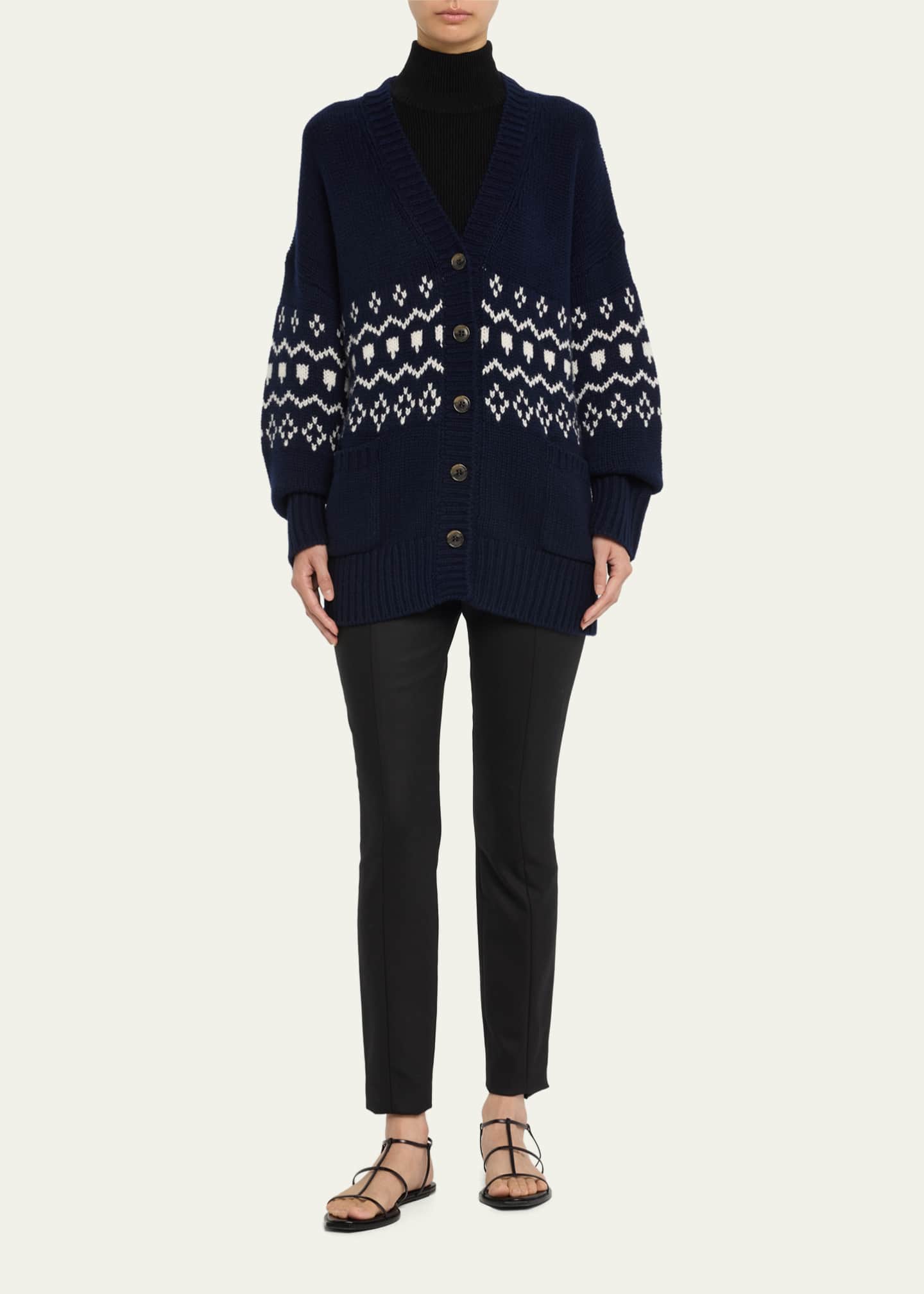 Lisa Yang Greyson Cashmere Fair Isle Cardigan - Bergdorf Goodman