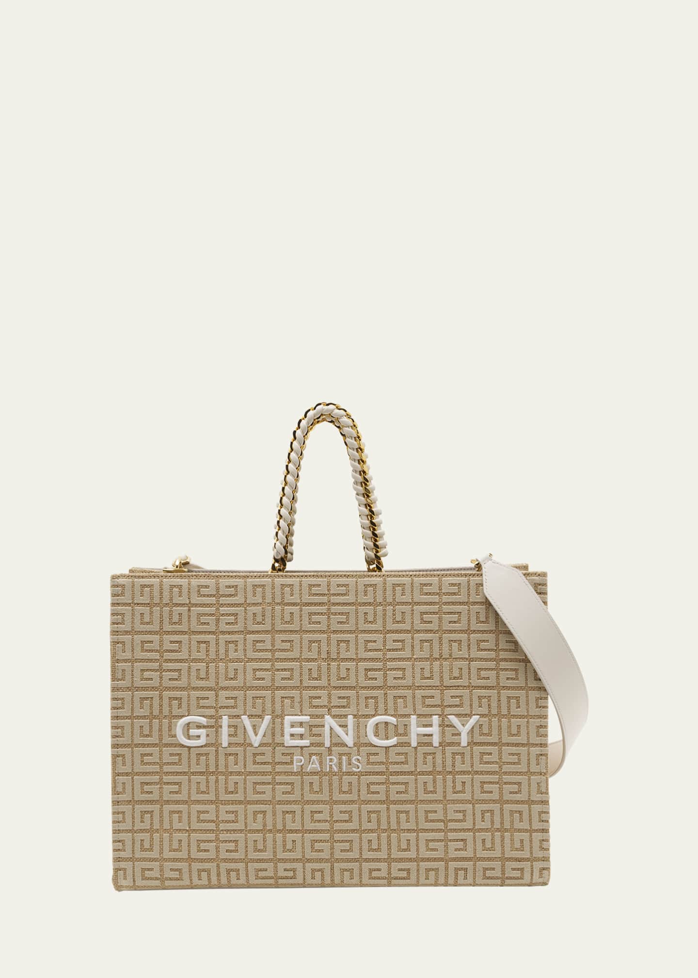 Givenchy Medium G Tote Shopping Bag in Monogram Jute - Bergdorf Goodman