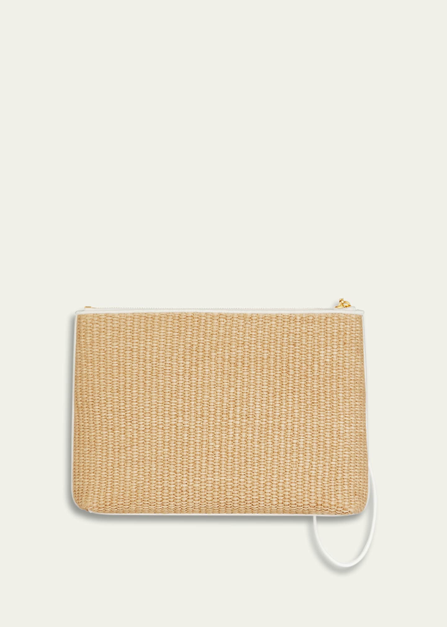 Givenchy Travel Pouch Clutch Bag in Raffia - Bergdorf Goodman