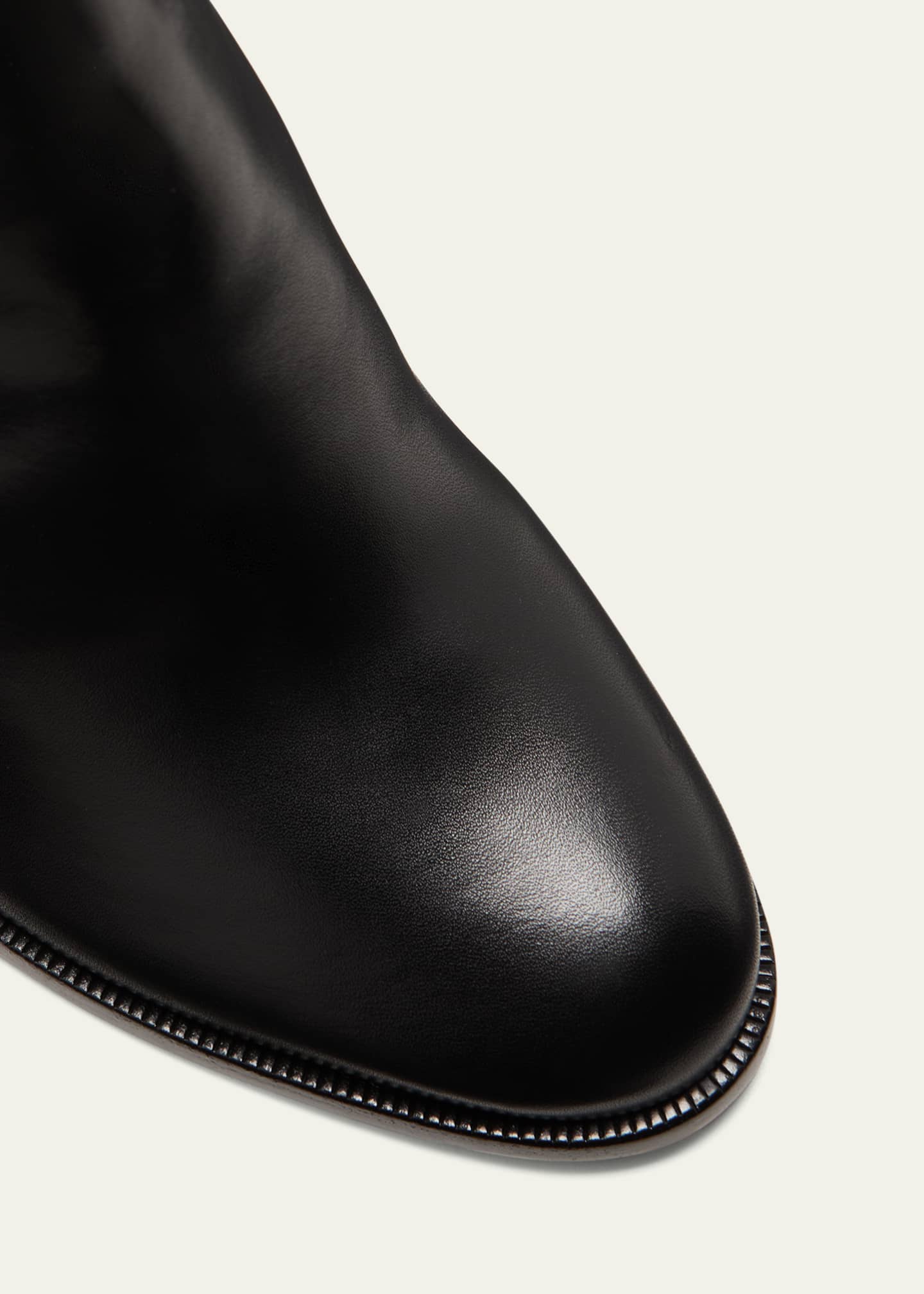 Alexandre Birman Clarita City Leather Bow Ankle Boots - Bergdorf Goodman