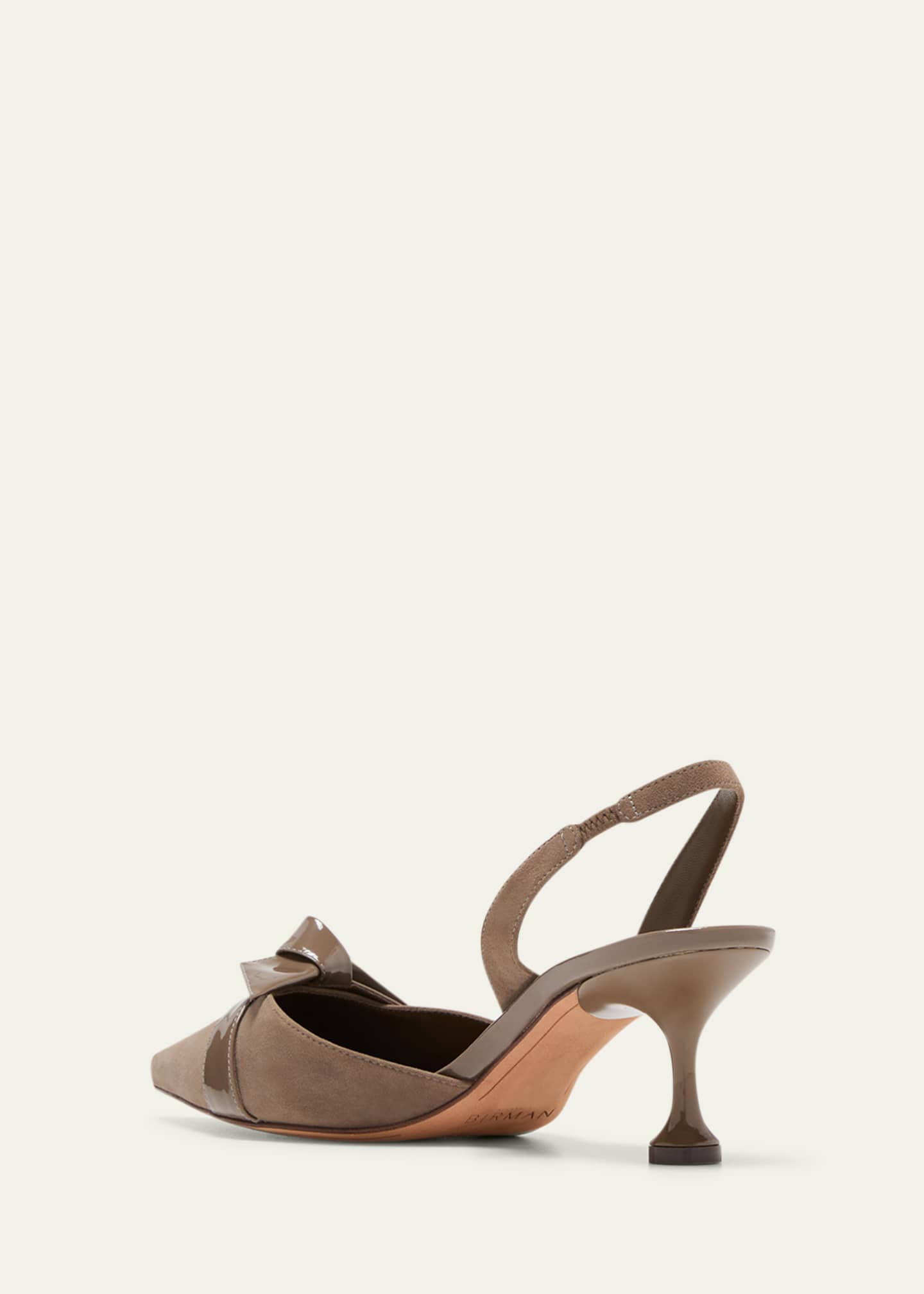 Alexandre Birman Clarita Suede Slingback Kitten-Heel Pumps - Bergdorf ...