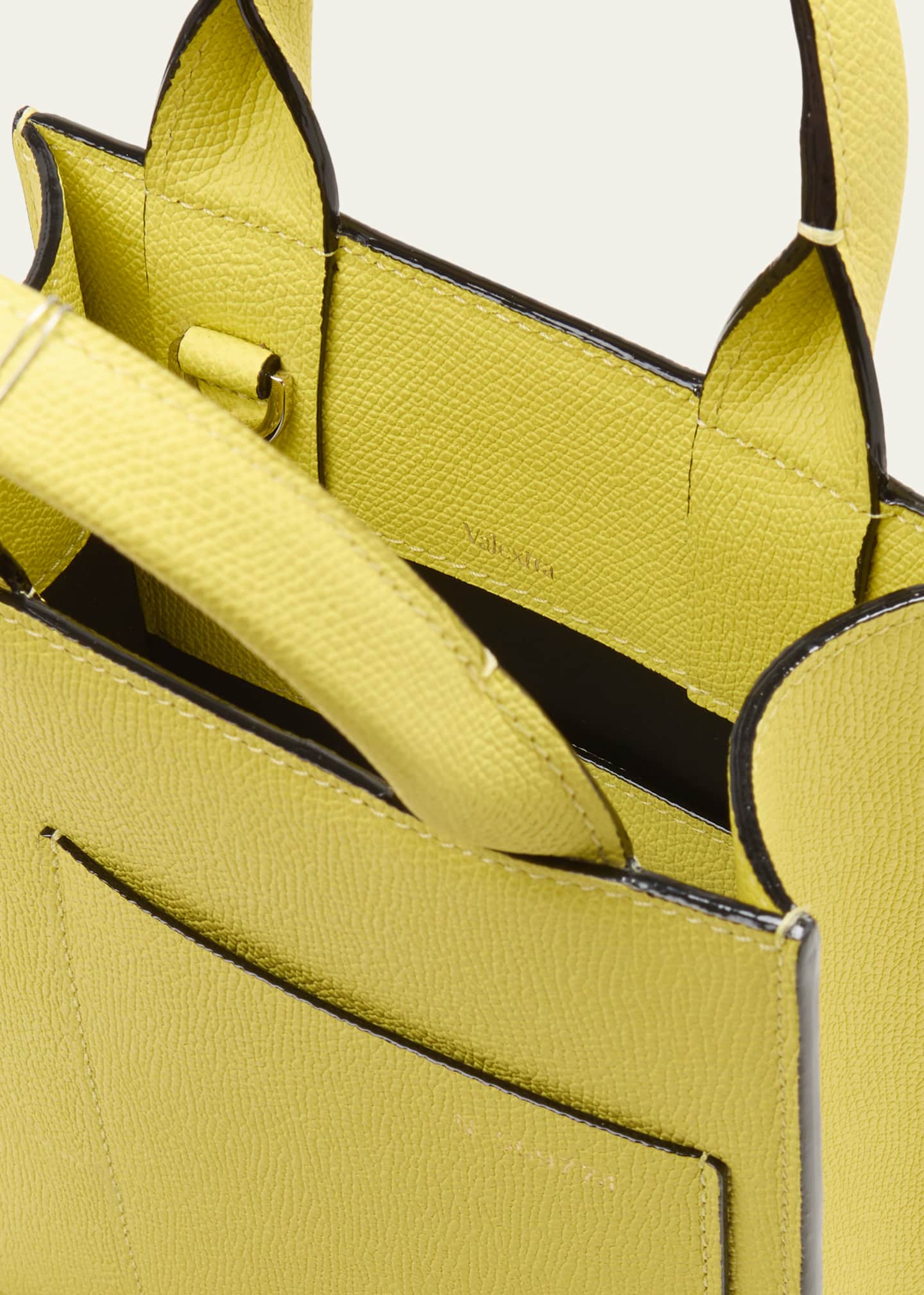 Valextra Mini Boxy Leather Top-Handle Bag - Bergdorf Goodman