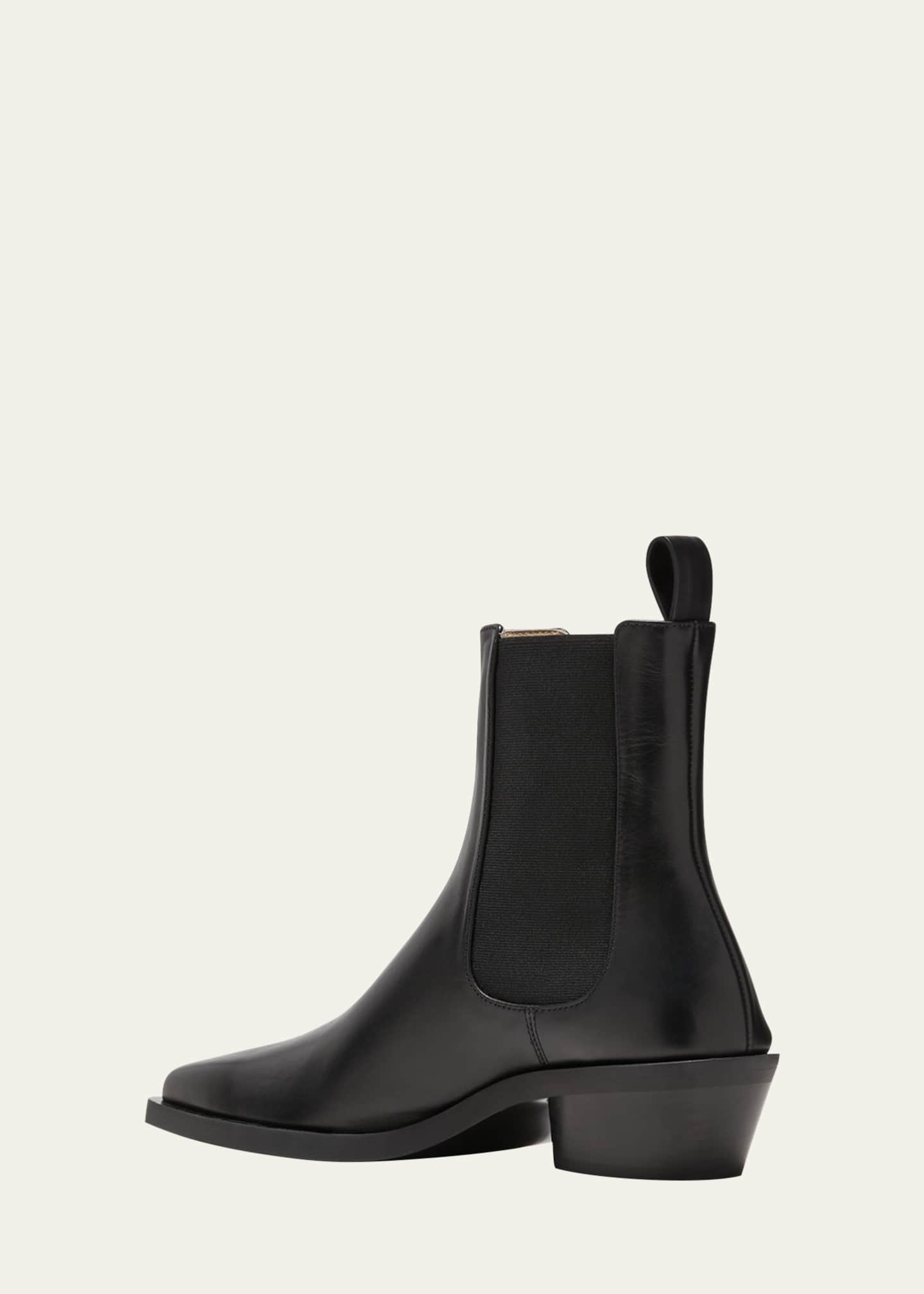Proenza Schouler Bronco Square-Toe Chelsea Boots - Bergdorf Goodman