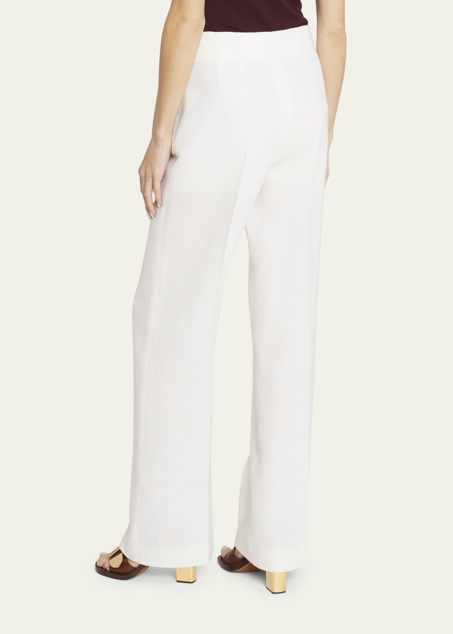 Chloe Rustic Wool Gauze Pants - Bergdorf Goodman
