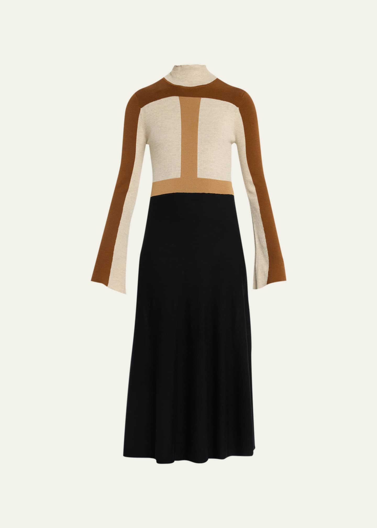 Chloe Light Wool Intarsia Knit Maxi Dress Bergdorf Goodman