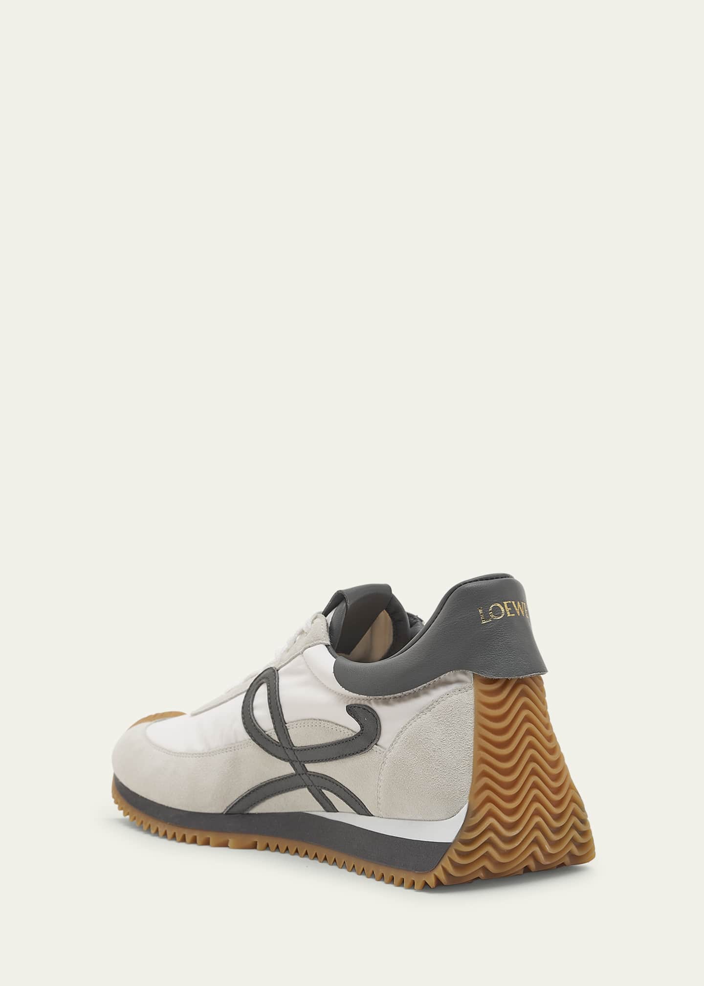 Loewe Men's Nylon and Suede Flow Runner Sneakers - Bergdorf Goodman