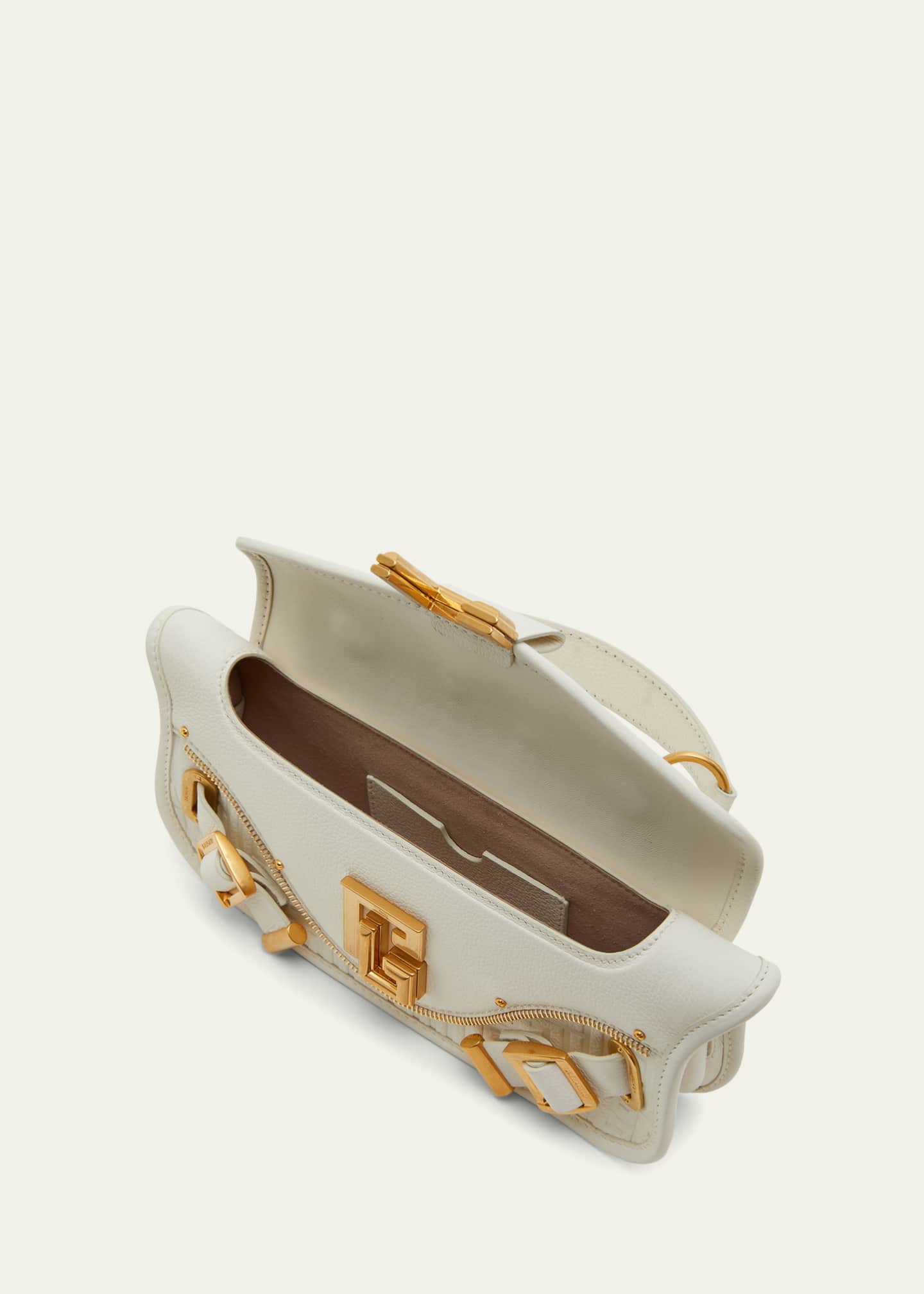 Balmain Blaze Monogram Pouch Crossbody Bag - Bergdorf Goodman