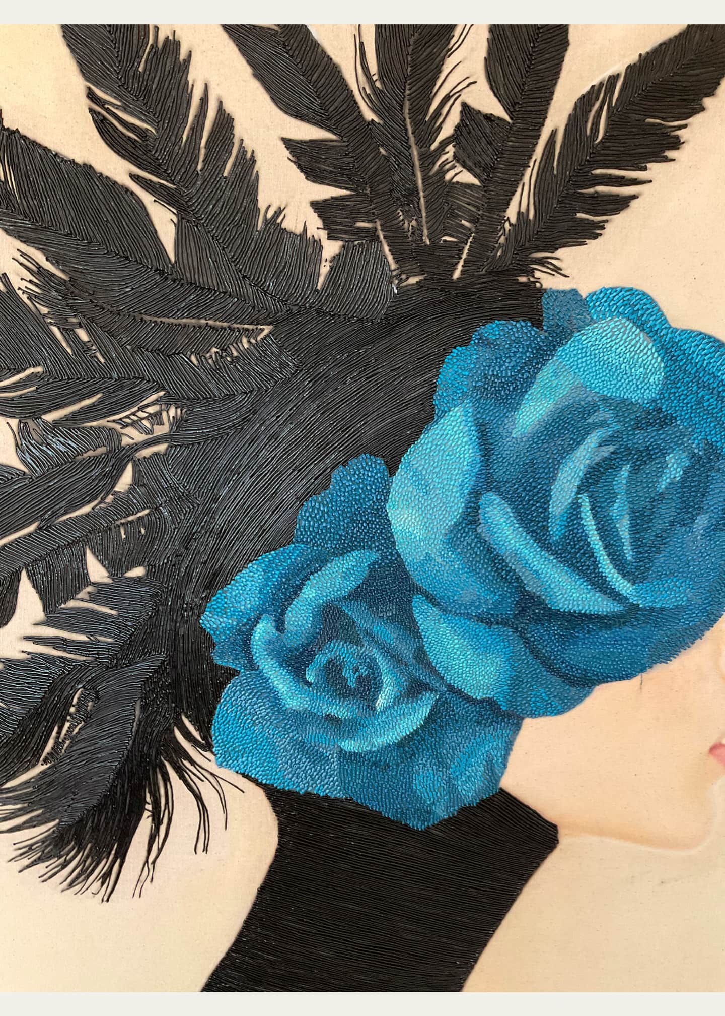 Contemporary Art Projects USA "Lady Peacock" Oil on Canvas by Rachel ...