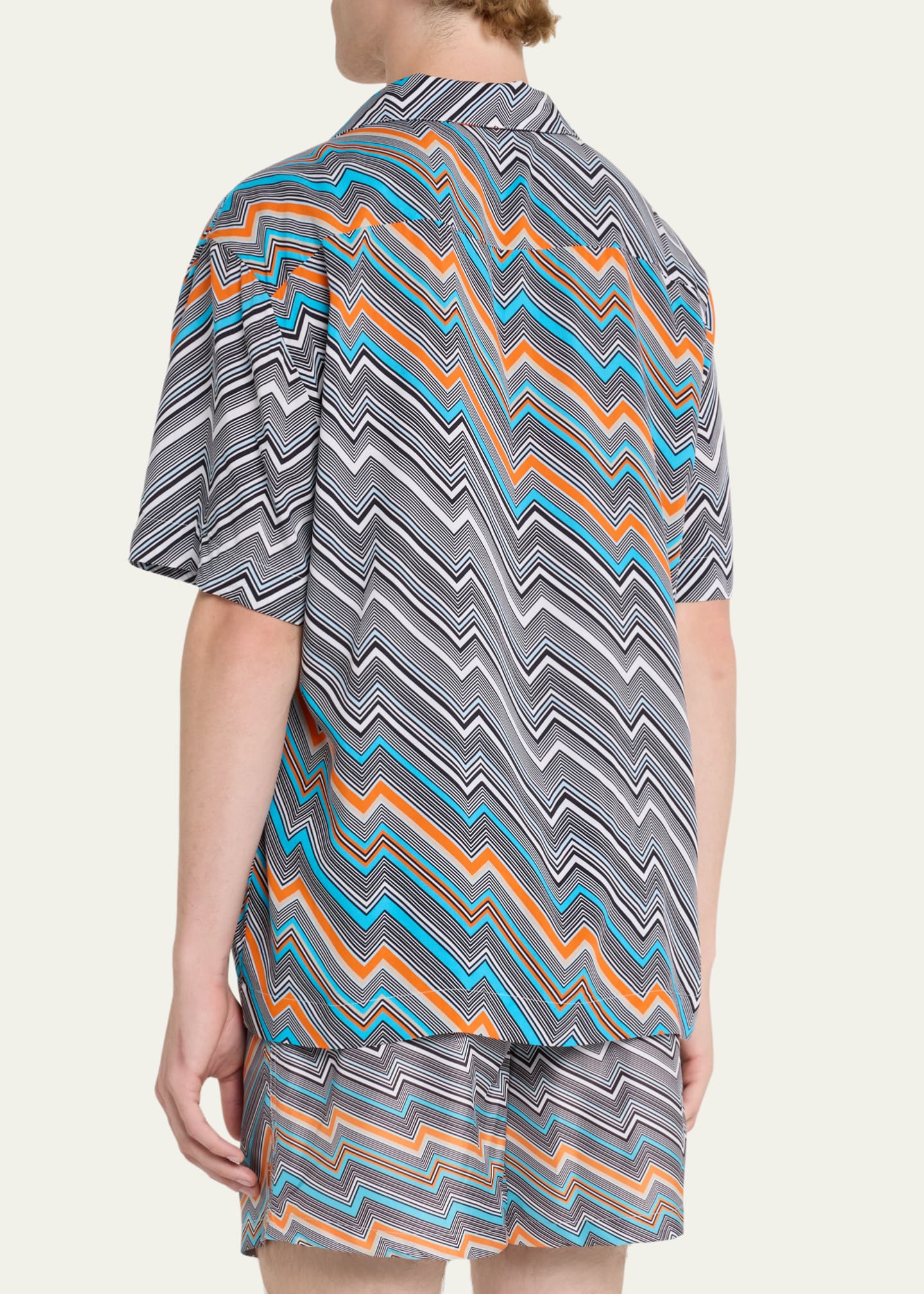 Missoni Men's Diagonal Zigzag Camp Shirt - Bergdorf Goodman Missoni Men's Diagonal Zigzag Camp Shirt - Bergdorf Goodman