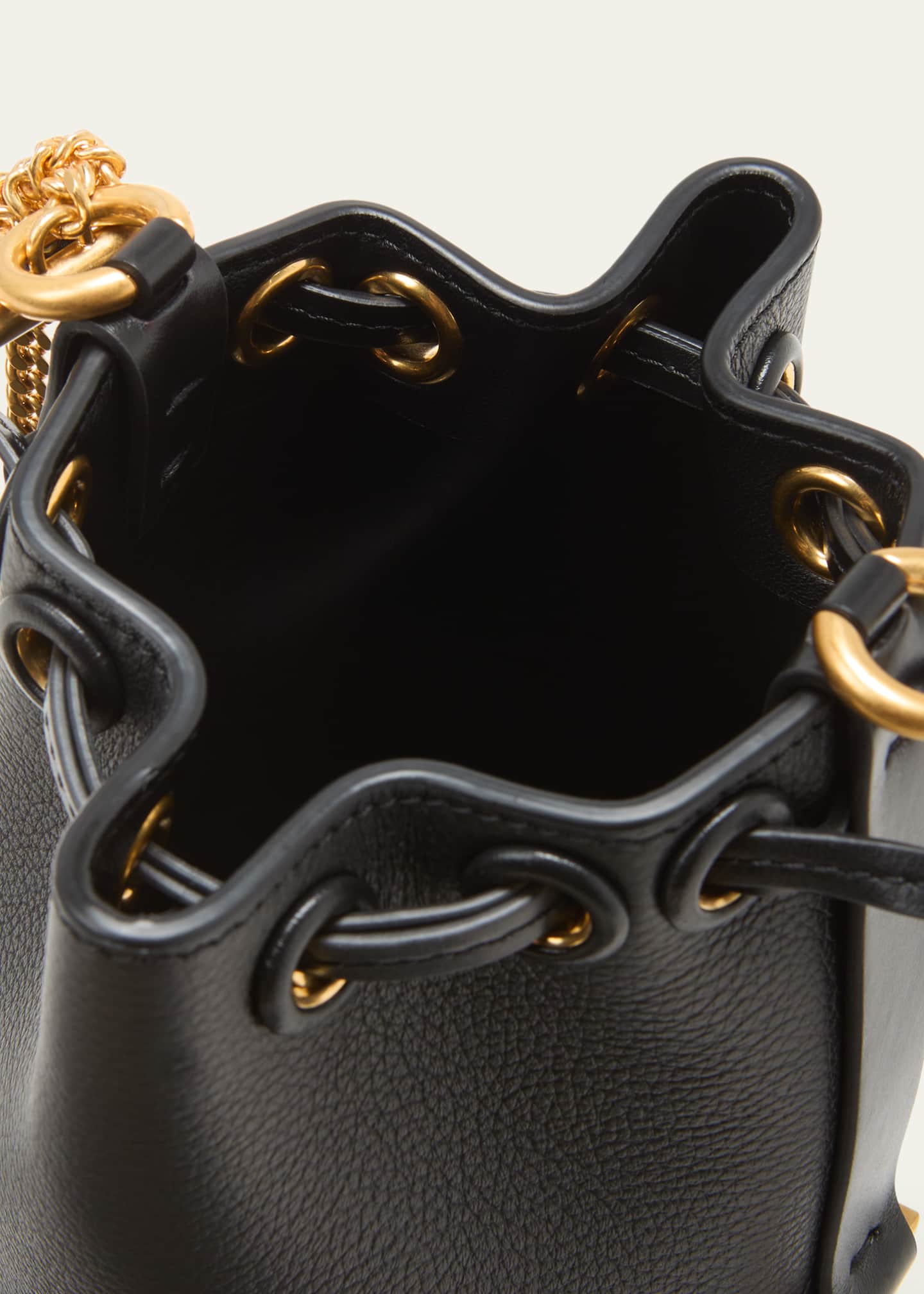 Chloe Marcie Micro Bucket Bag in Leather with Chain Strap - Bergdorf ...