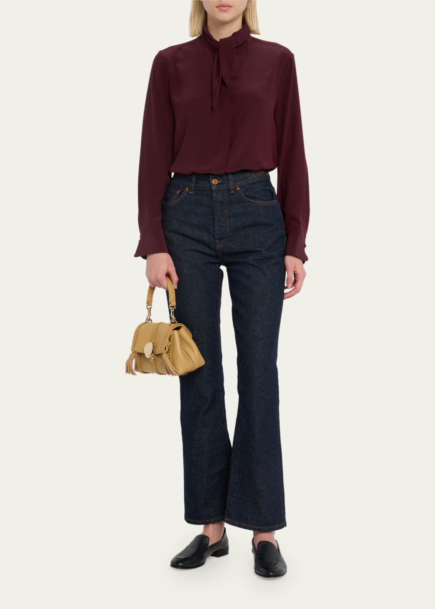 Chloe Penelope Mini Top-Handle Bag in Napa Leather - Bergdorf Goodman