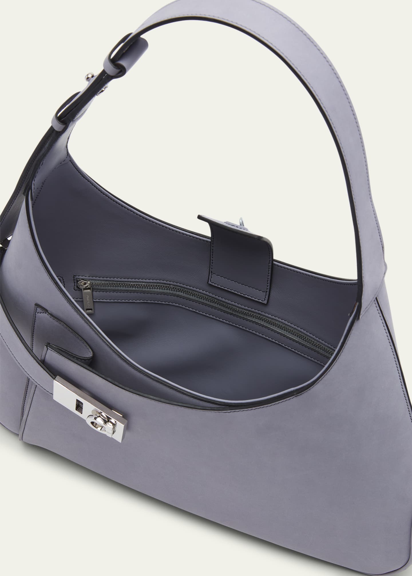 Ferragamo Arch Large Leather Shoulder Bag - Bergdorf Goodman