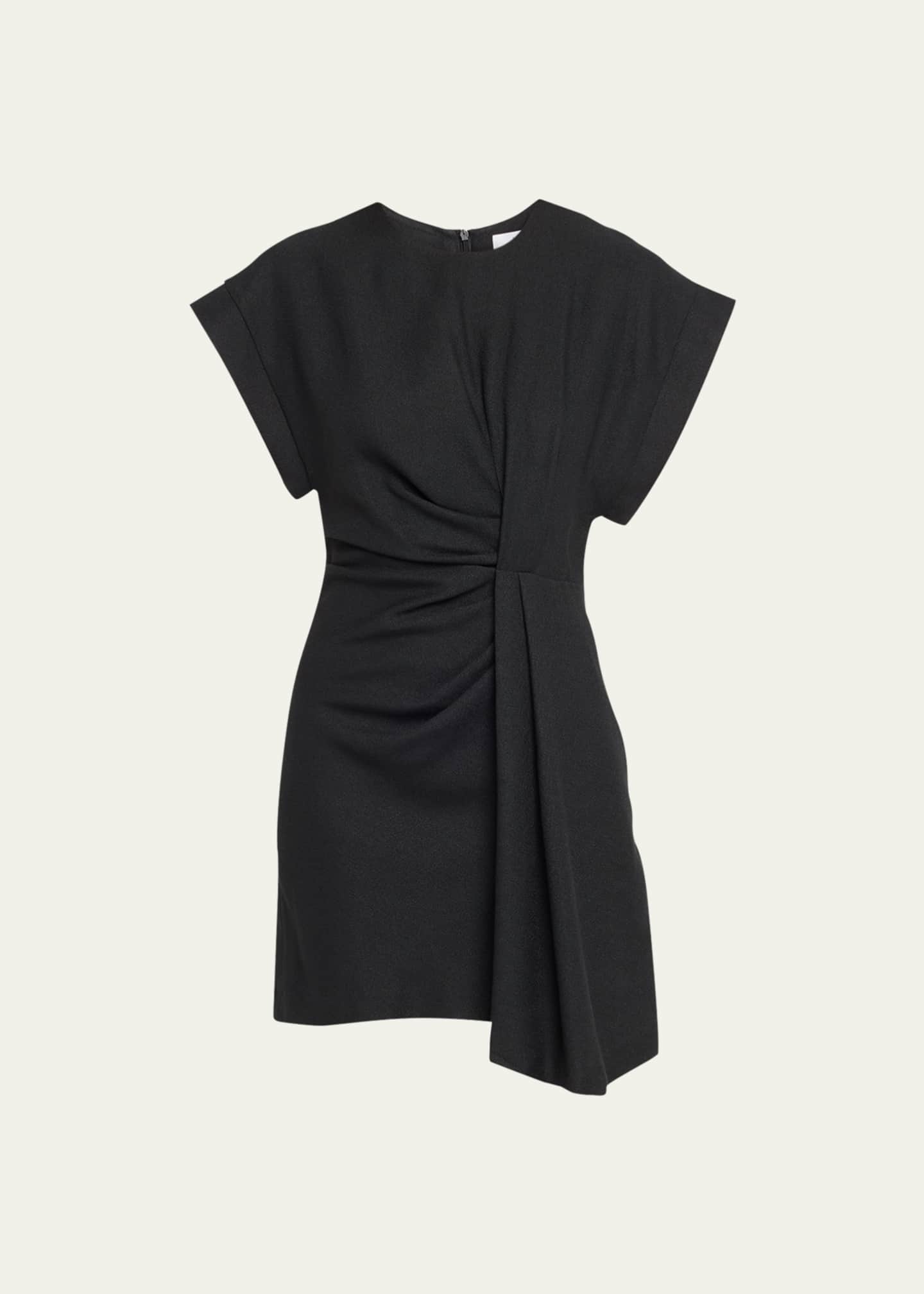 Iro Pena Short-Sleeve Draped Mini Dress - Bergdorf Goodman