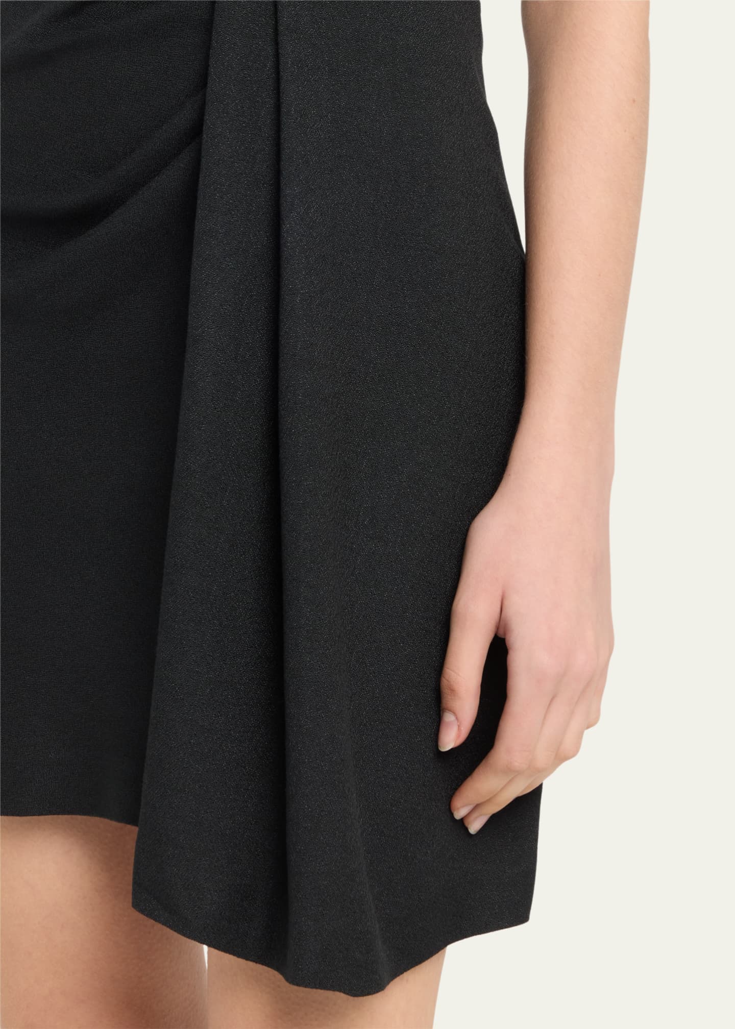 Iro Pena Short-Sleeve Draped Mini Dress - Bergdorf Goodman