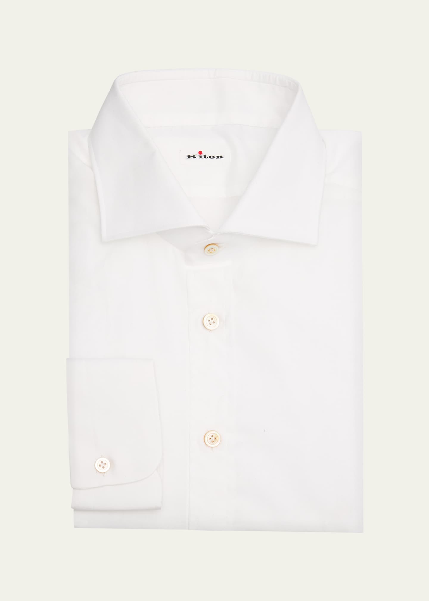 Kiton Men's Cotton Dress Shirt - Bergdorf Goodman