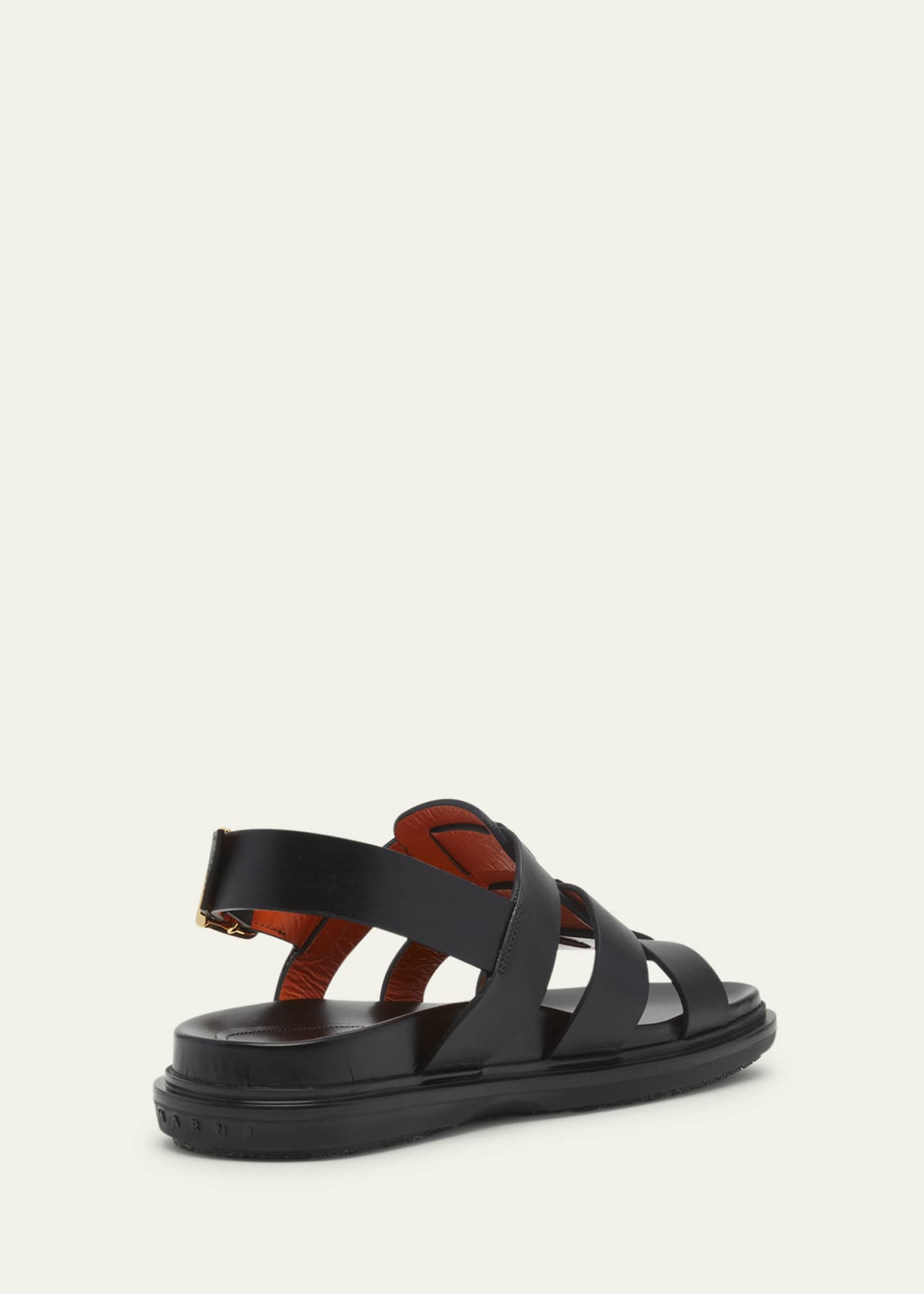Marni Fussbet Leather Gladiator Sandals - Bergdorf Goodman