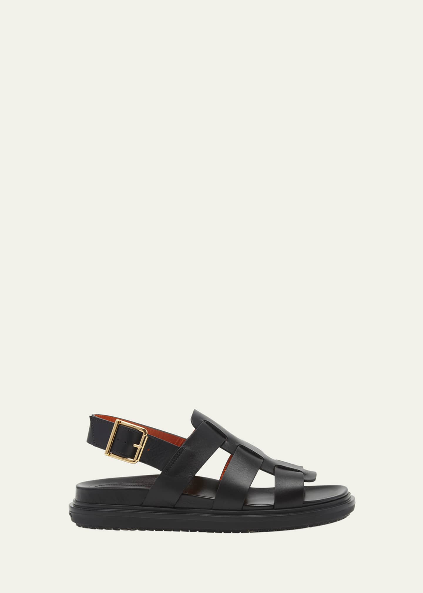 Marni Fussbet Leather Gladiator Sandals - Bergdorf Goodman