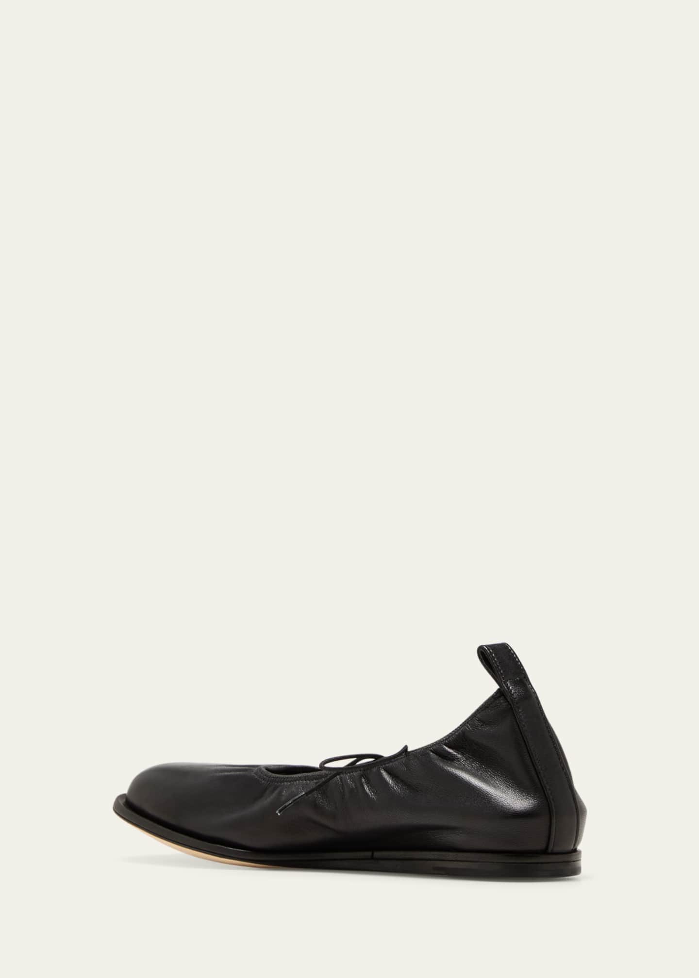 Simone Rocha Heart Toe Lace-Up Ballerina Flats - Bergdorf Goodman