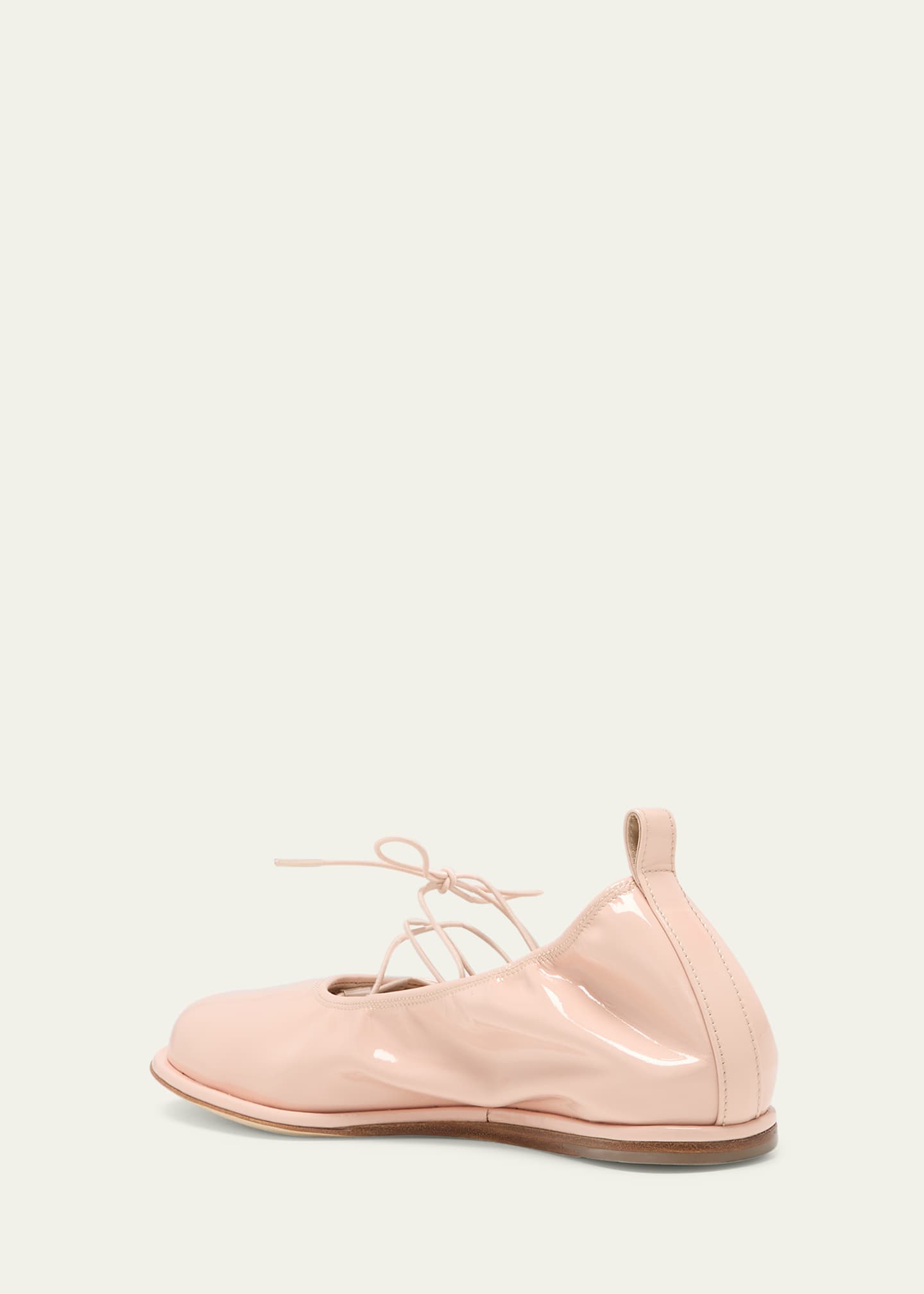 Simone Rocha Heart Toe Lace-Up Ballerina Flats - Bergdorf Goodman