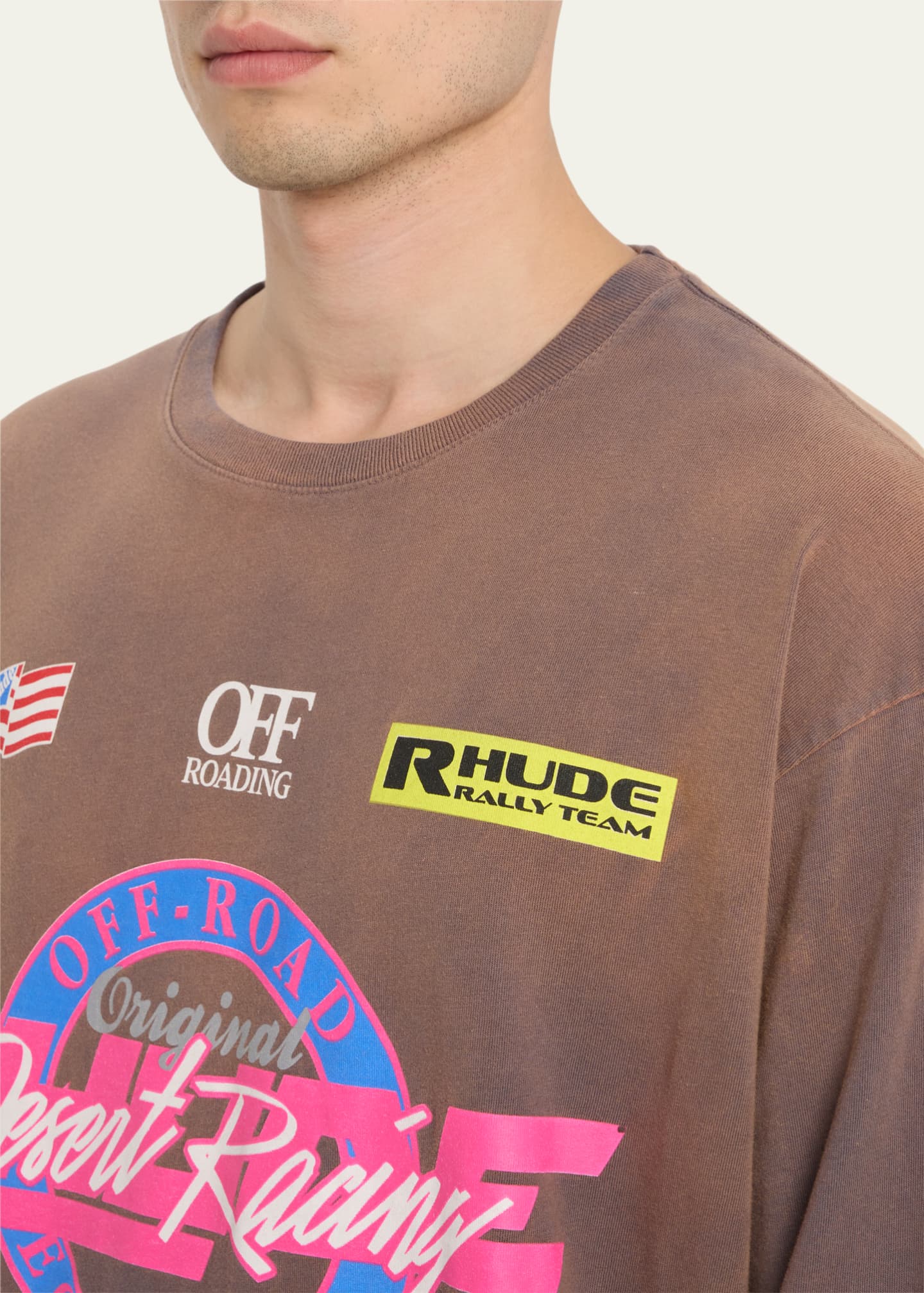 Rhude Men's Desert Racing Jersey T-Shirt - Bergdorf Goodman