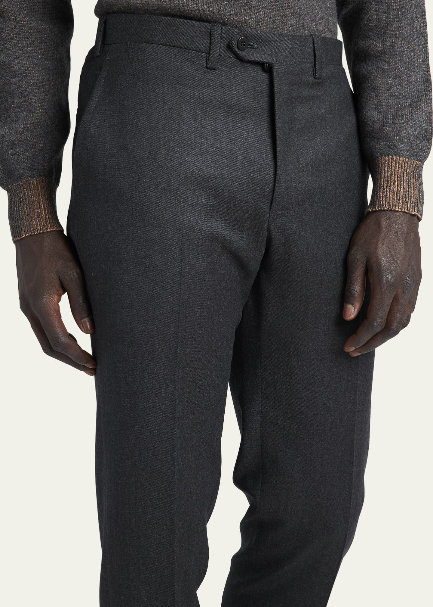 Kiton Men's Stretch Flannel Pants - Bergdorf Goodman