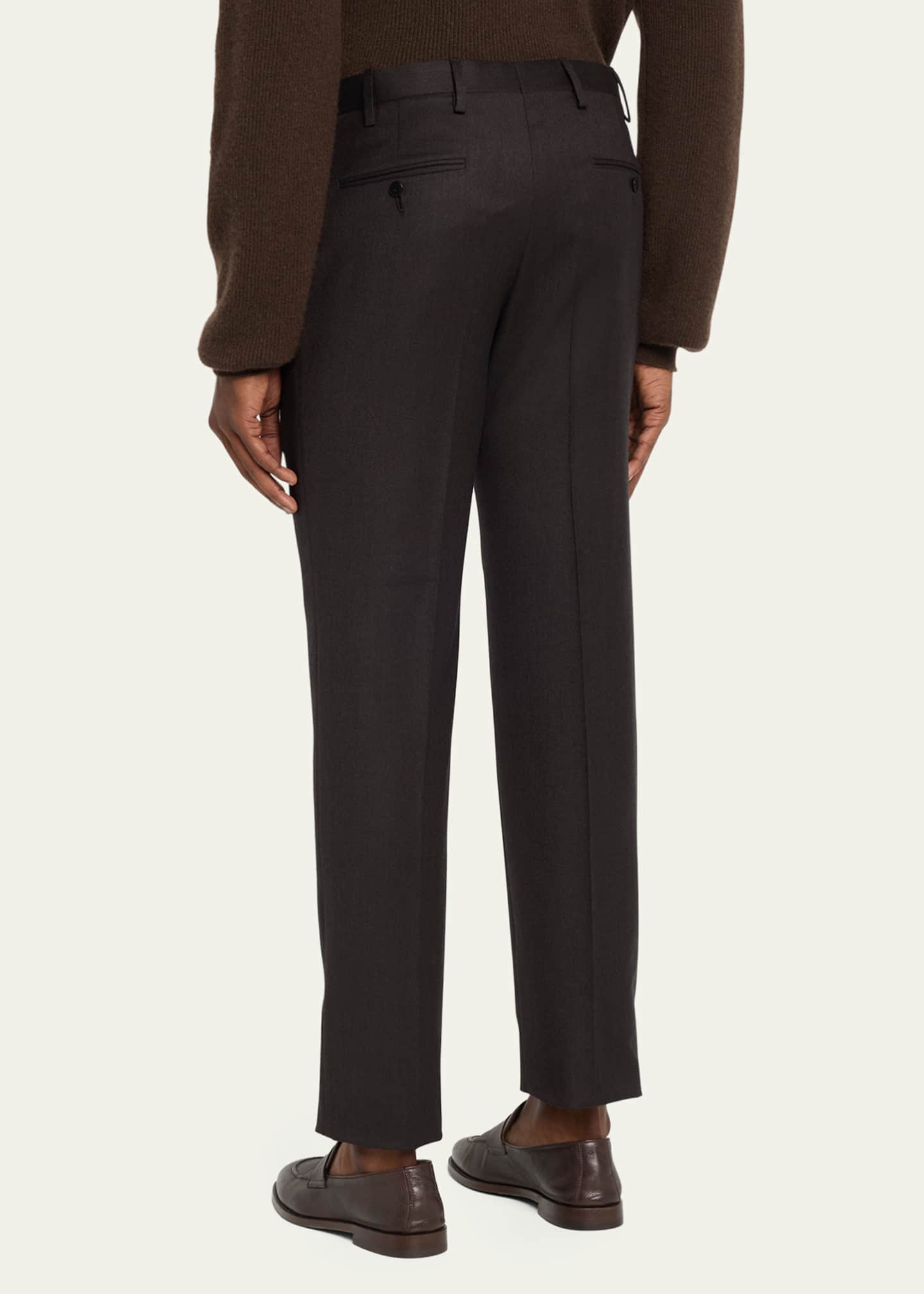 Kiton Men's Birdseye Flannel Pants - Bergdorf Goodman