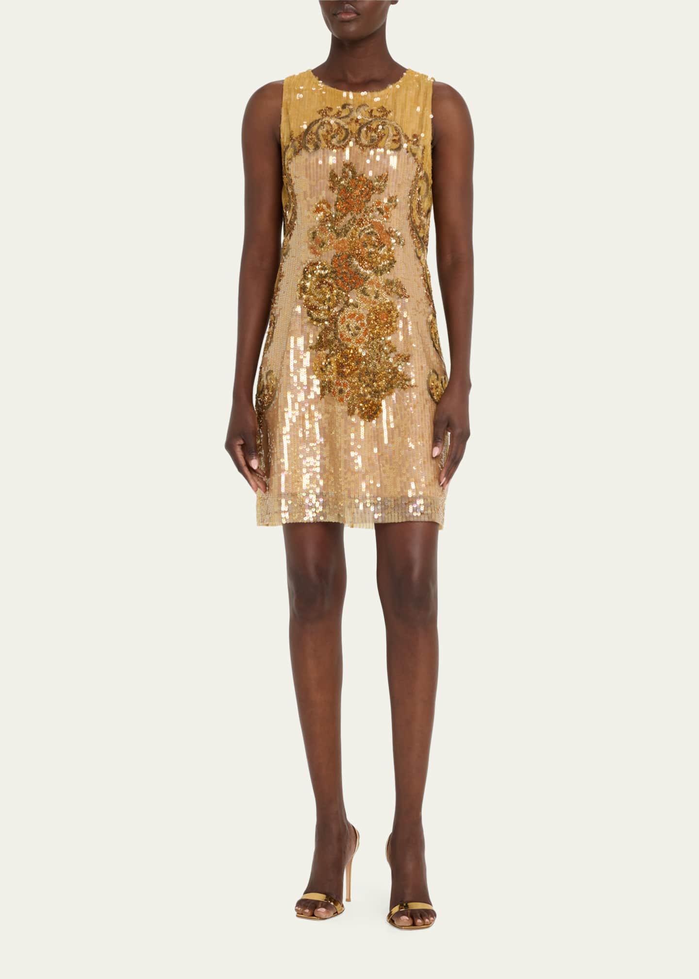 Kobi Halperin Amy Sleeveless Beaded Sequin Midi Dress - Bergdorf Goodman