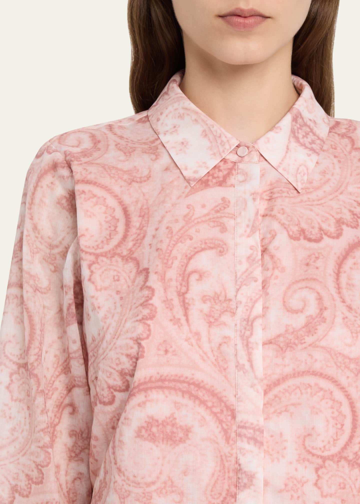 Kobi Halperin Cole Paisley-Print Cotton Mini Shirtdress - Bergdorf Goodman
