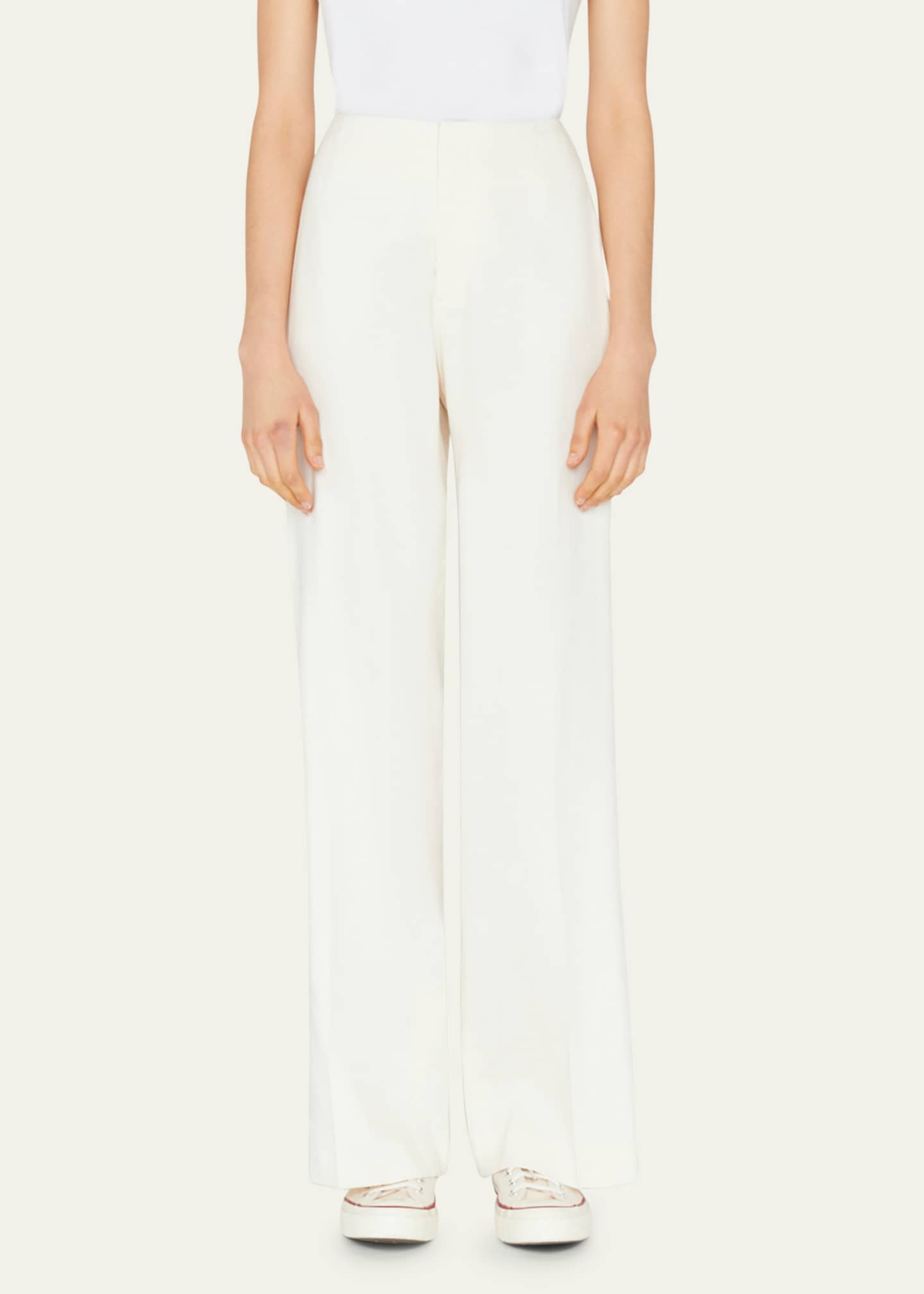 FRAME High Rise Wide-Leg Trousers - Bergdorf Goodman