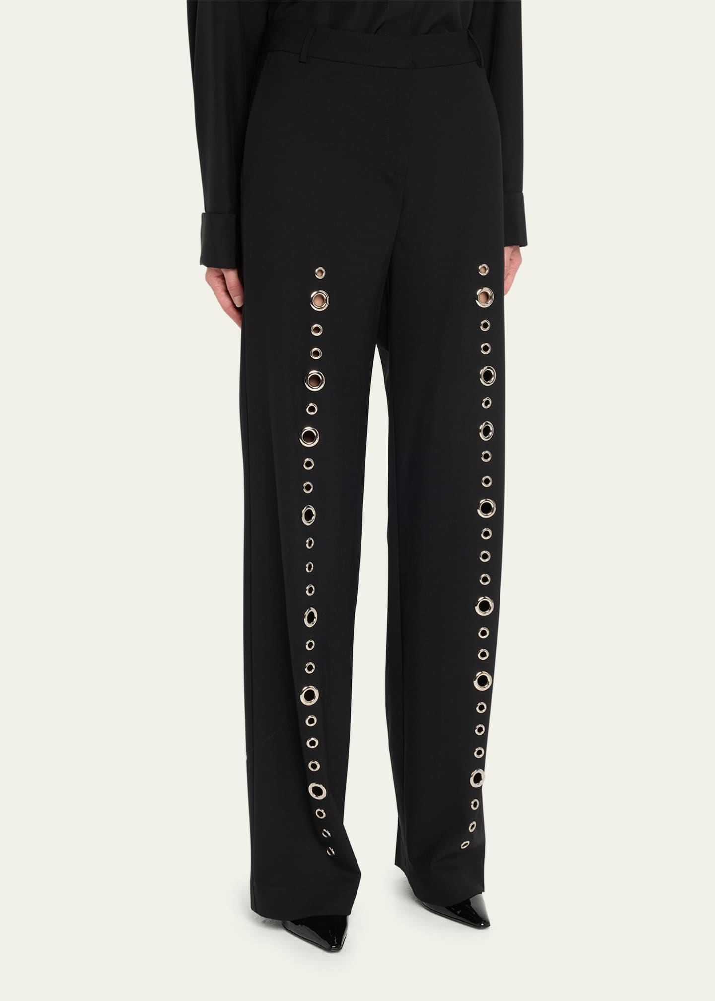 Act No1 Straight-Leg Wool Loop Pants - Bergdorf Goodman